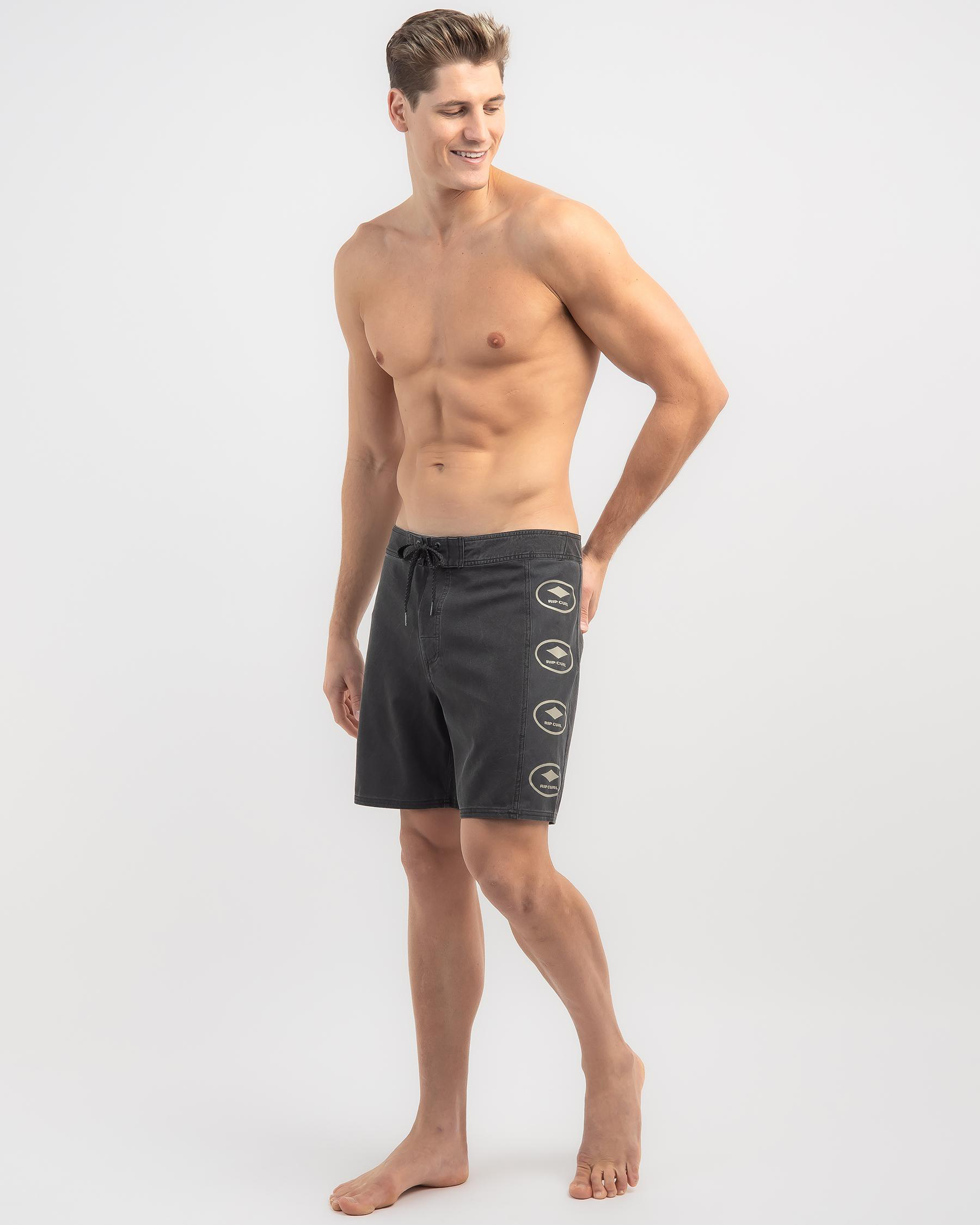 Shop Rip Curl Mirage Quality Surf Products Board Shorts In Black - Fast ...