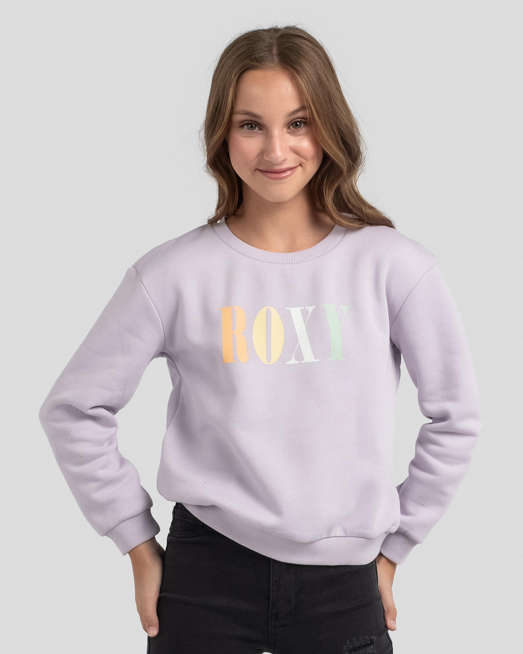 Shop Roxy Girls' Spring Day Sweatshirt In Orchid Petal - Fast Shipping ...