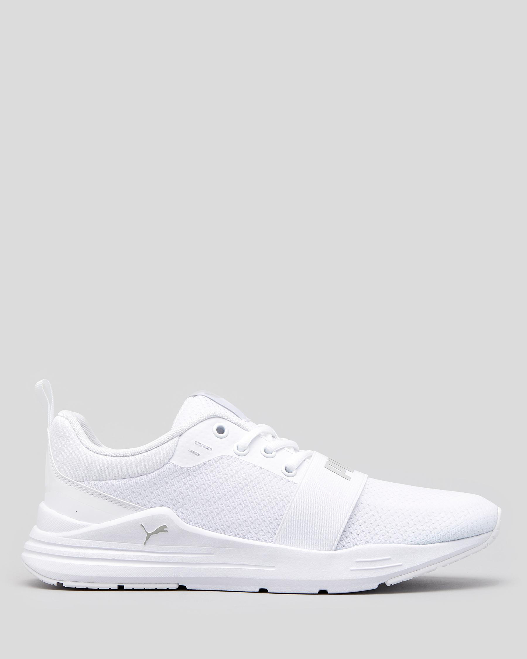 Shop Puma Wired Run Shoes In Puma White-gray Violet - Fast Shipping ...