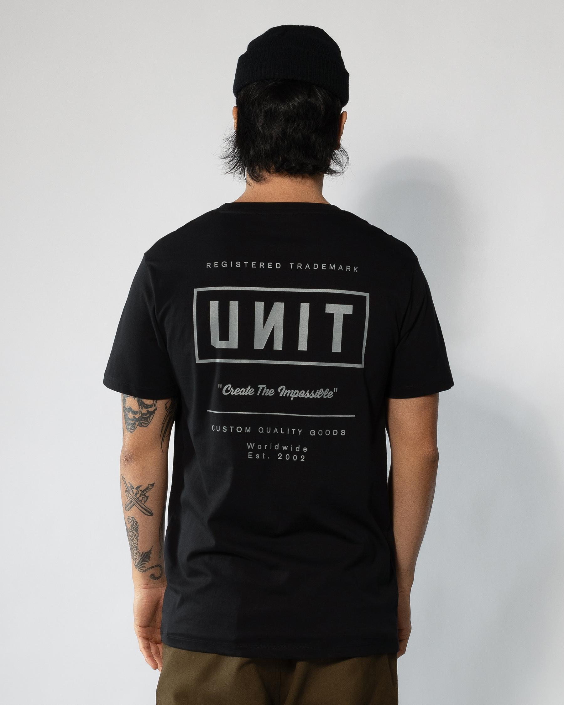 Shop Unit Topic T-Shirt In Black/grey - Fast Shipping & Easy Returns ...