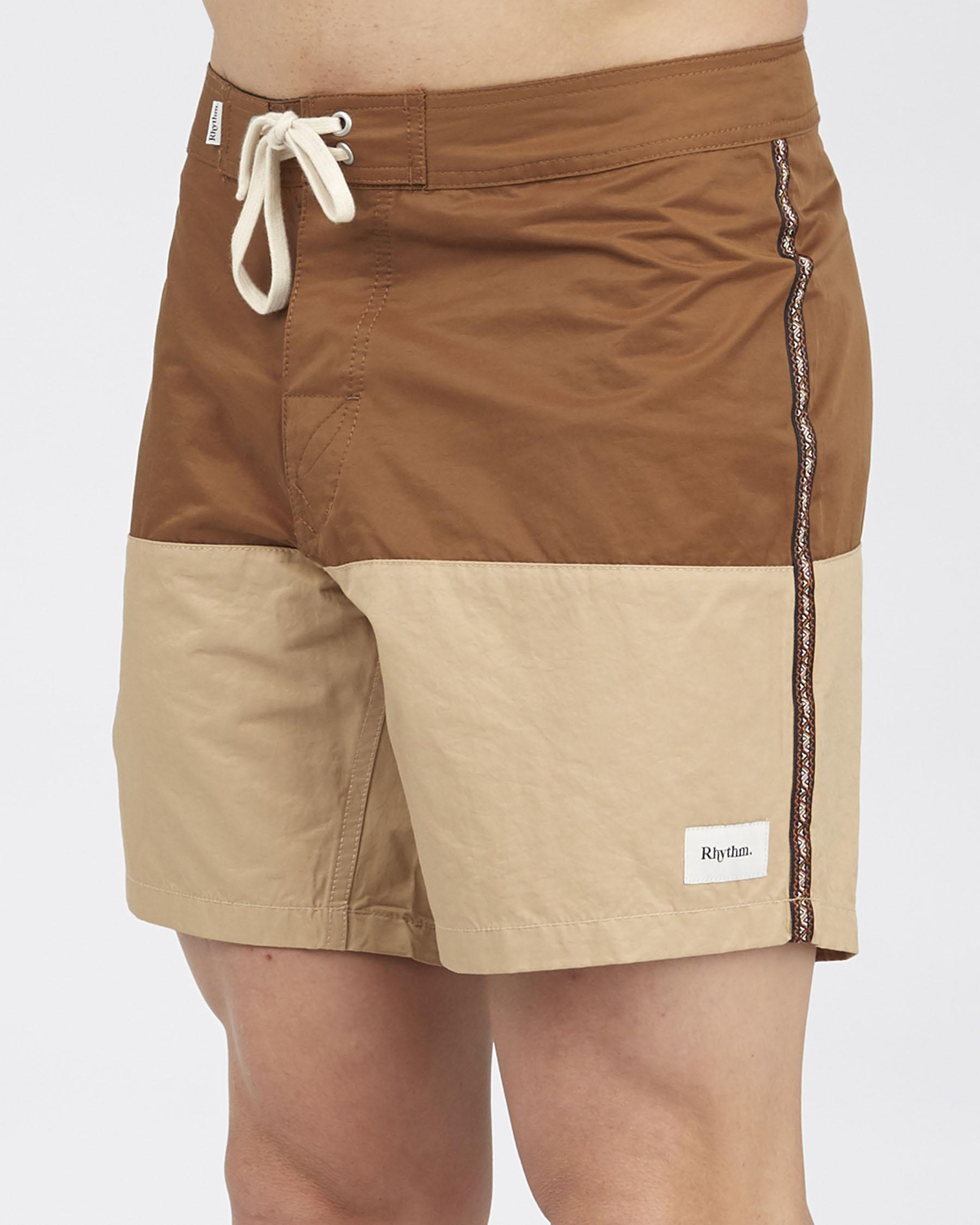 Shop Rhythm Classic Board Shorts In Tobacco - Fast Shipping & Easy ...