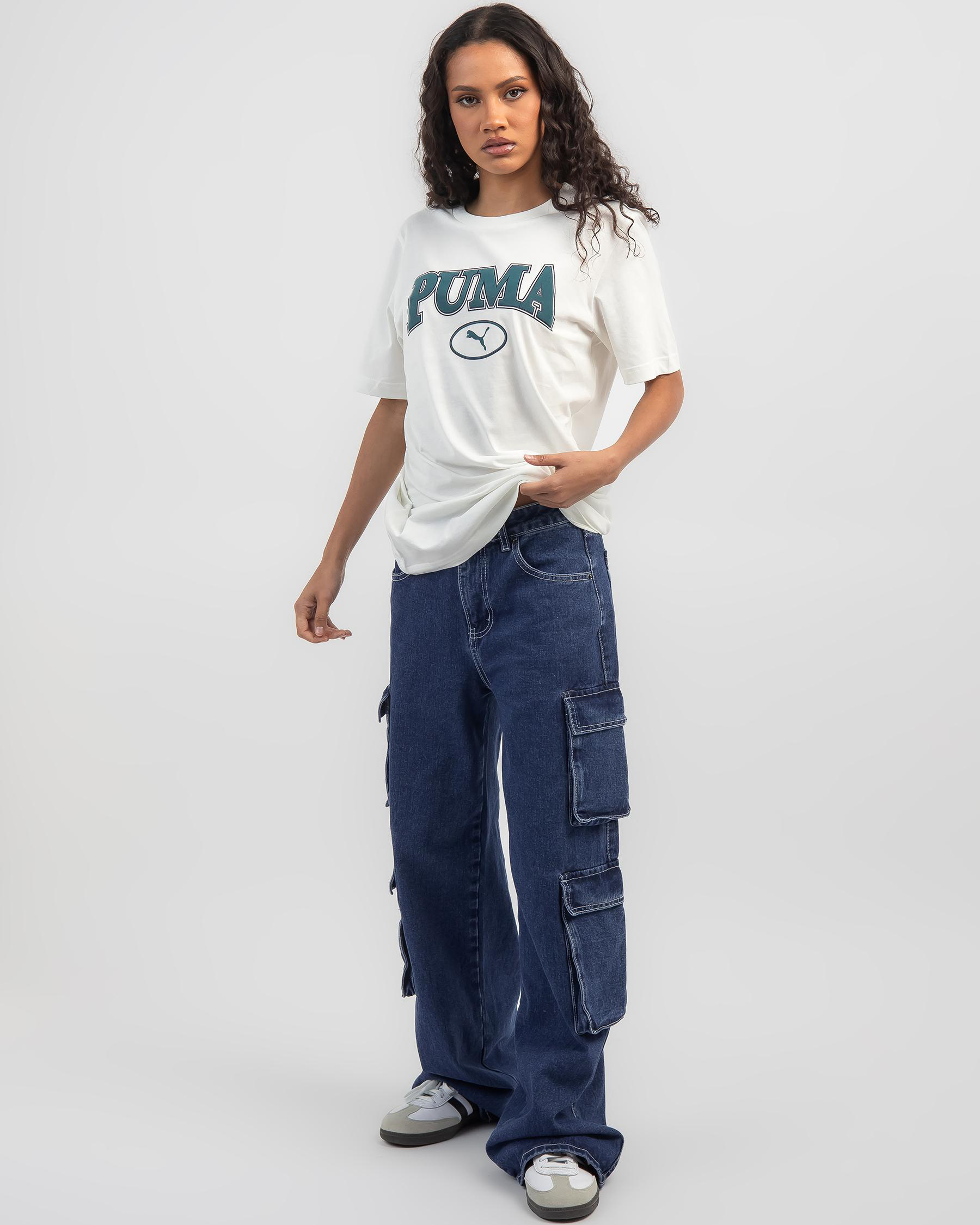 Shop Puma Squad T-Shirt In Warm White - Fast Shipping & Easy Returns ...