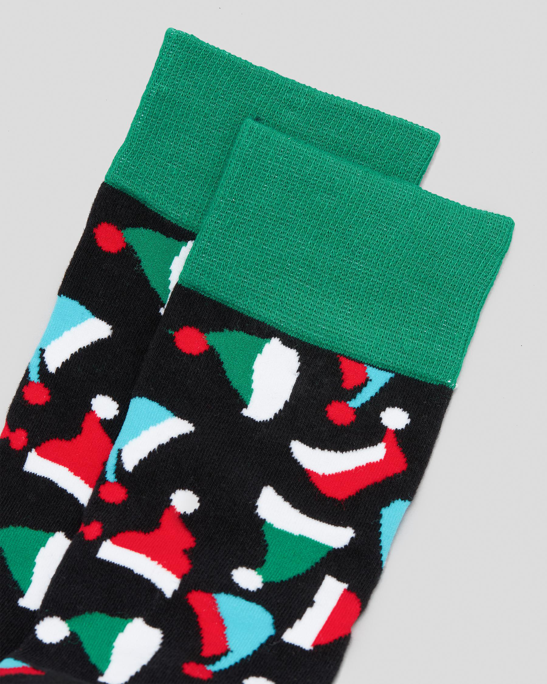 Shop FOOT-IES Santa Hat Socks In Black - Fast Shipping & Easy Returns ...