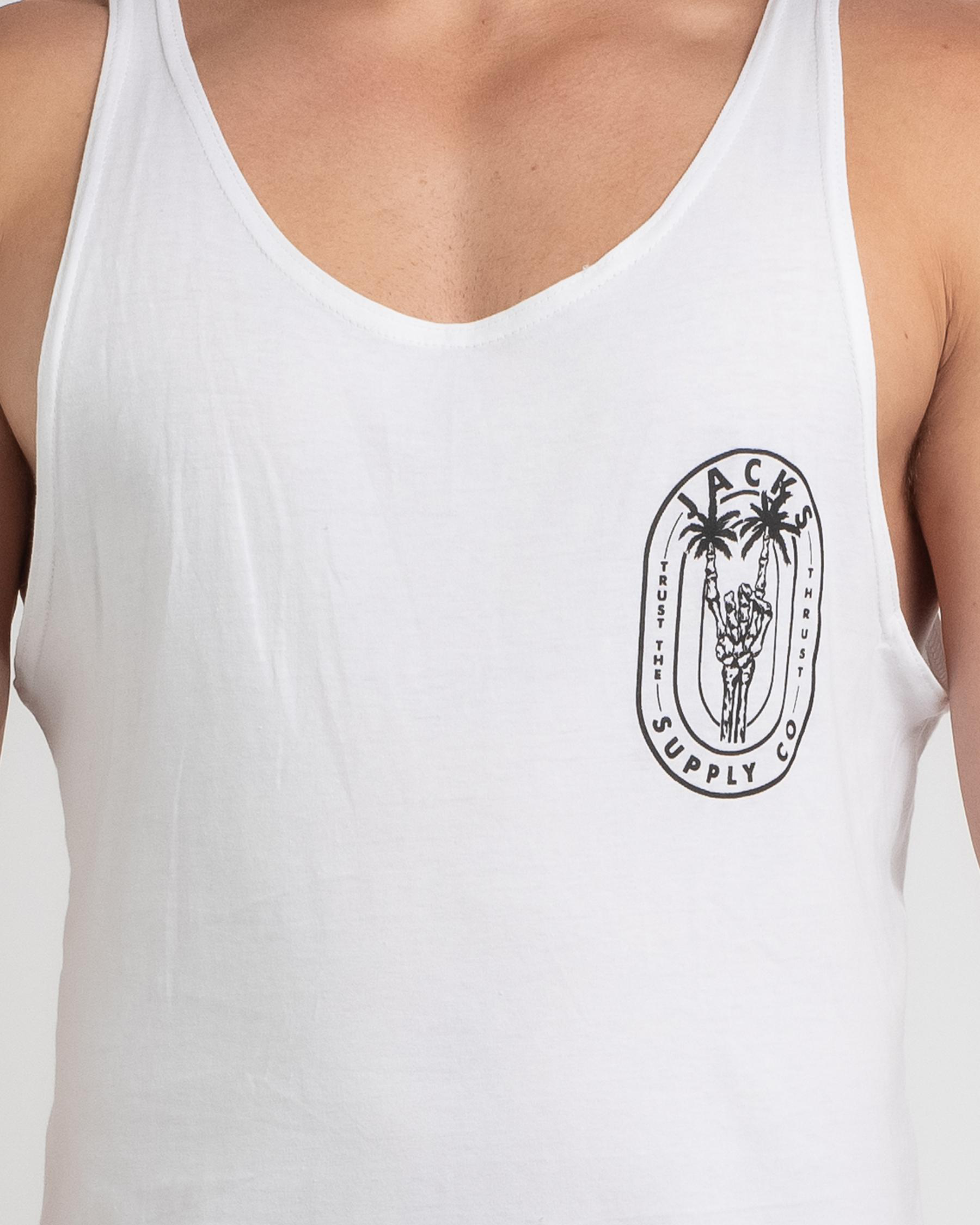 Shop Jacks Knuckle Beach Singlet In White - Fast Shipping & Easy Returns - City Beach Australia