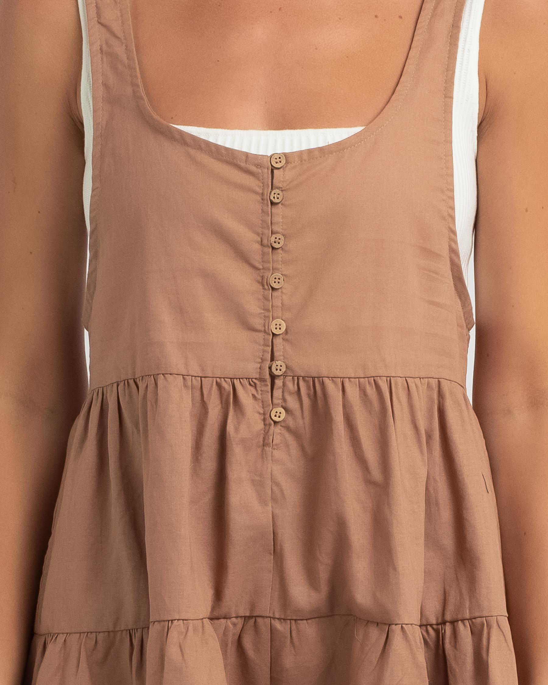 Shop Mooloola Millie Overalls In Chocolate - Fast Shipping & Easy ...