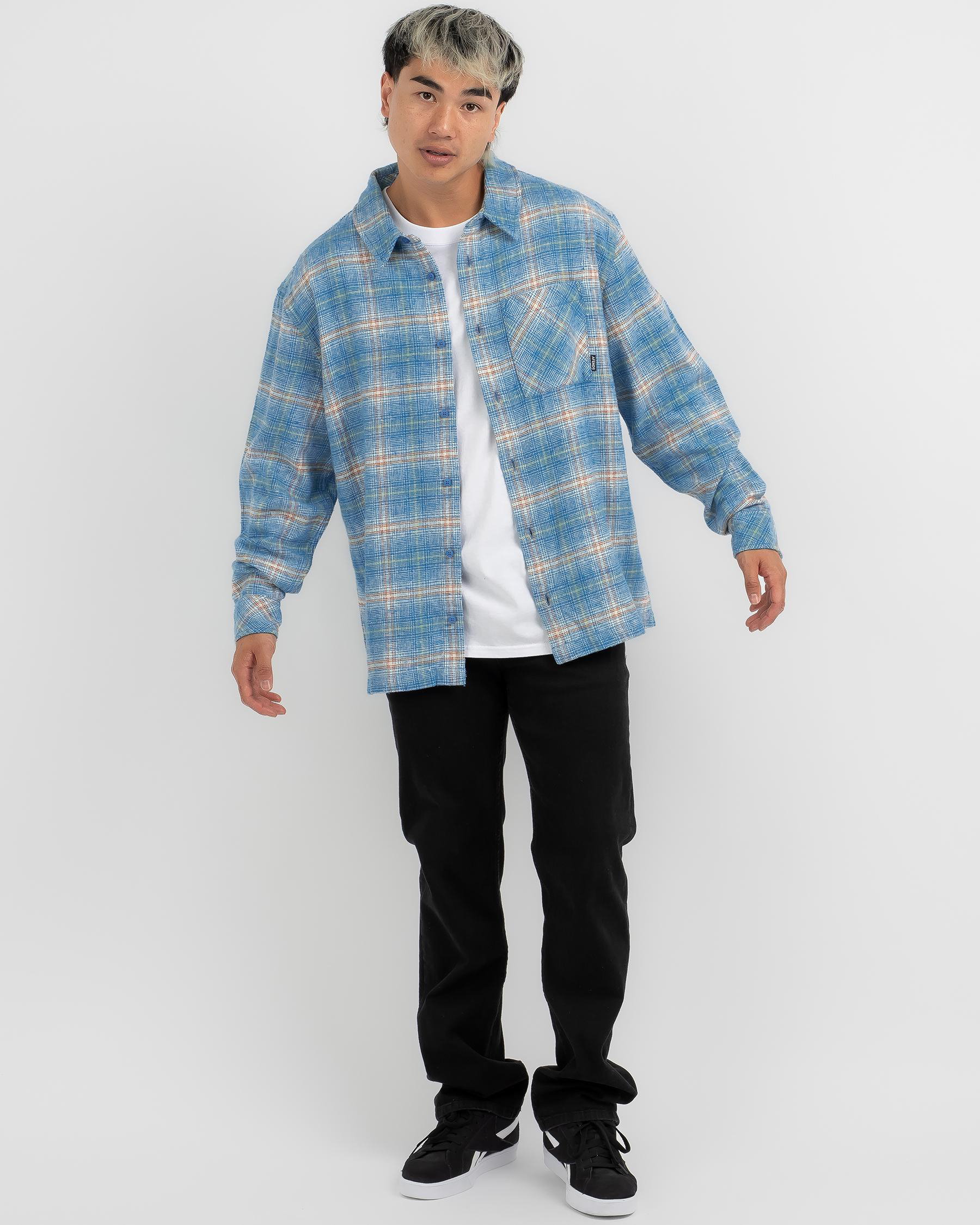 Shop Afends Position Flanno Shirt In Lake Check - Fast Shipping & Easy Returns - City Beach ...