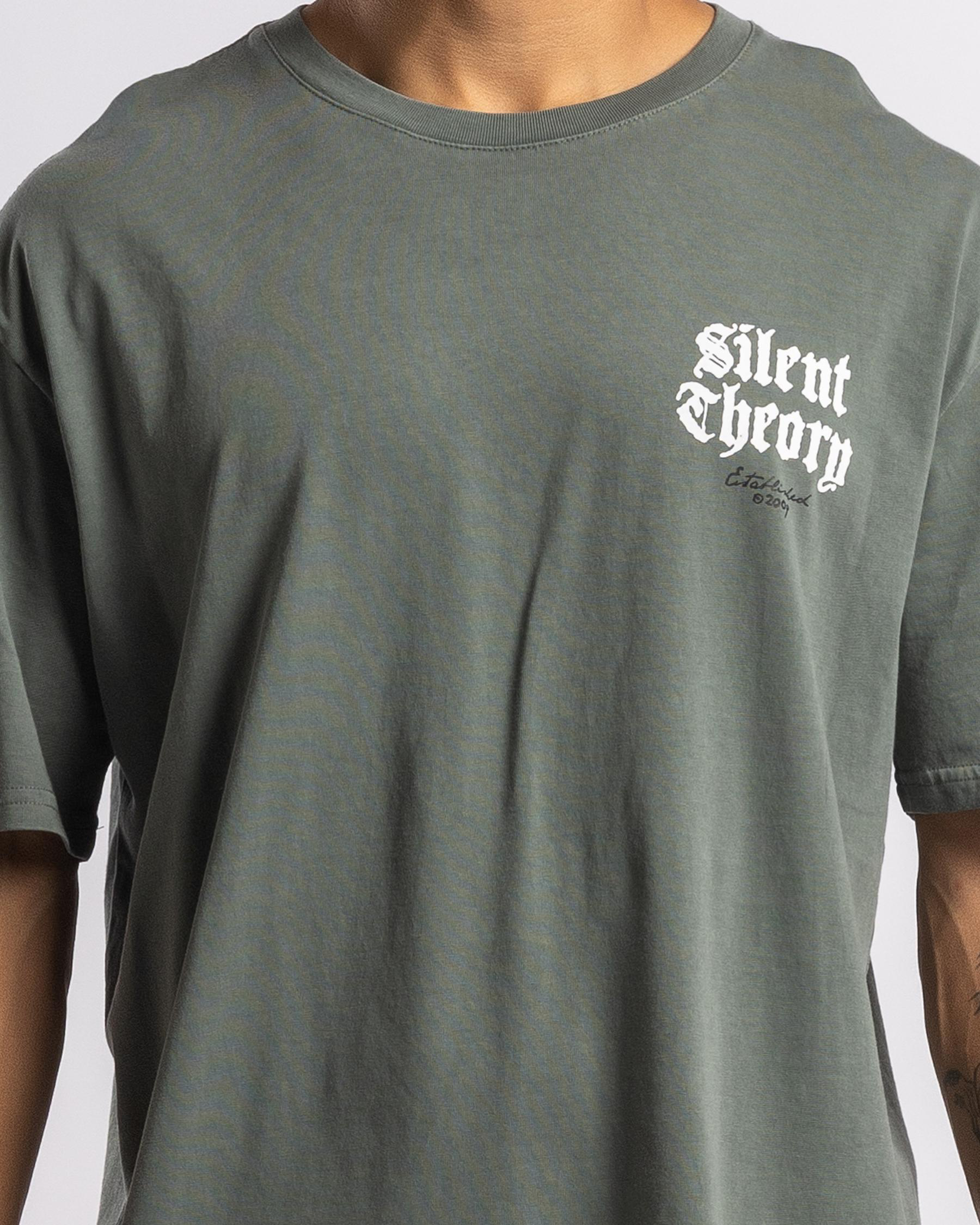 Shop Silent Theory Superior T-Shirt In Green - Fast Shipping & Easy ...