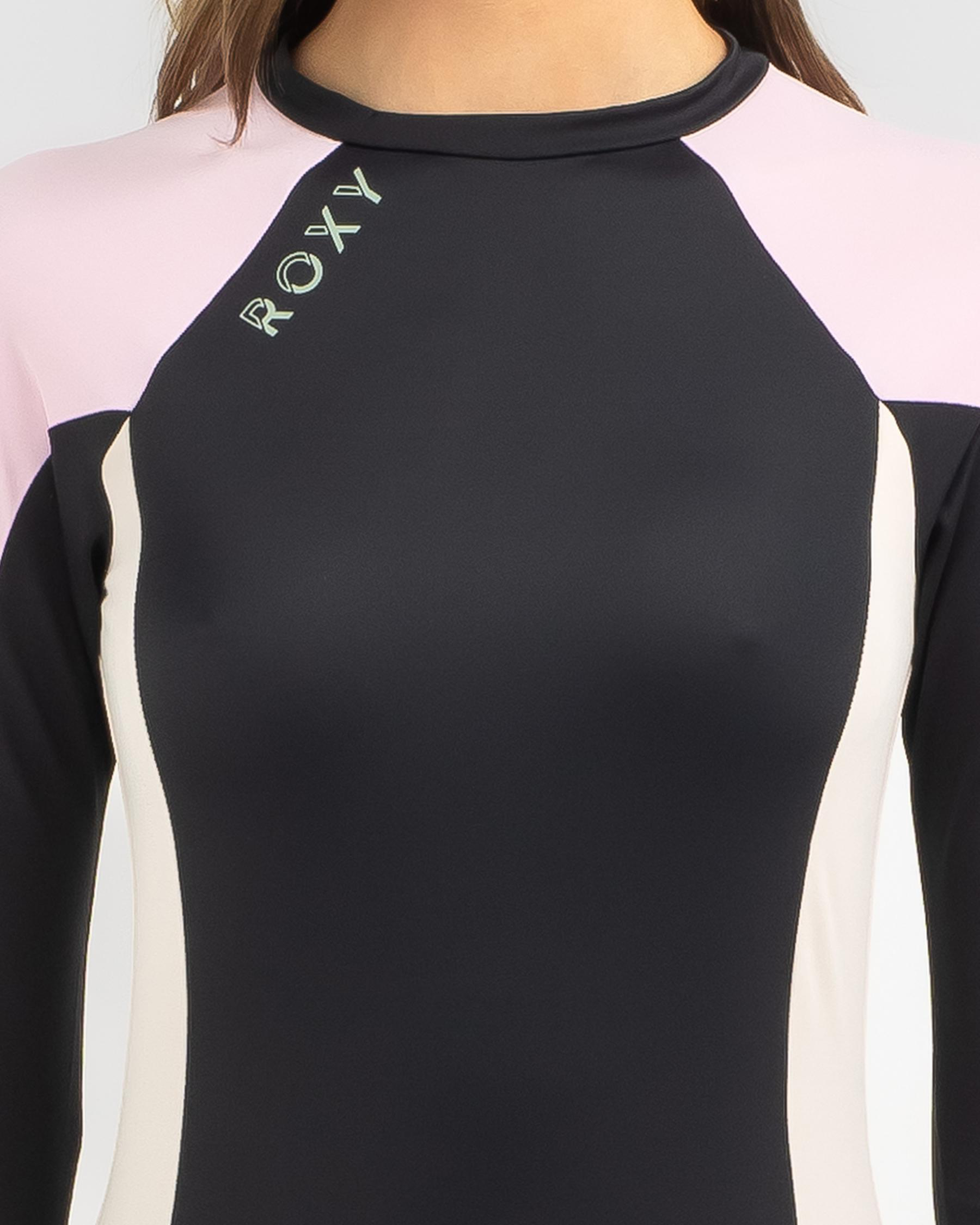 Shop Roxy Roxy Active Long Sleeve Surfsuit In Anthracite - Fast Shipping & Easy Returns - City ...