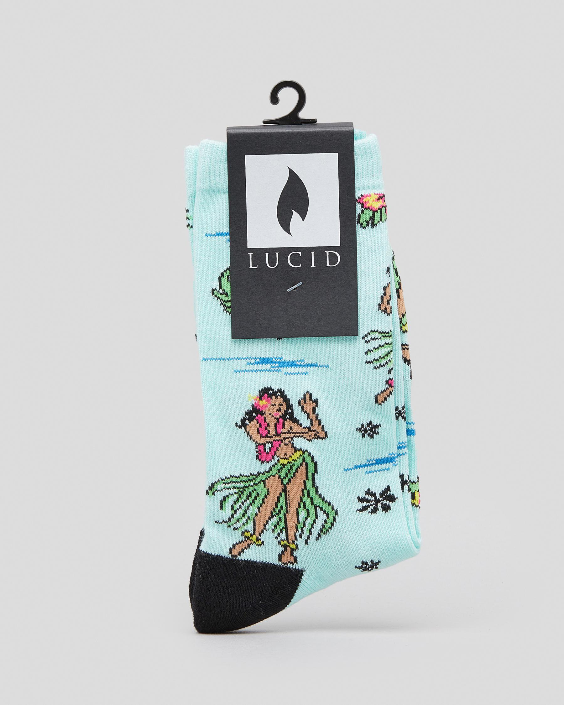 Shop Lucid Hula Hula Socks In Blue - Fast Shipping & Easy Returns ...