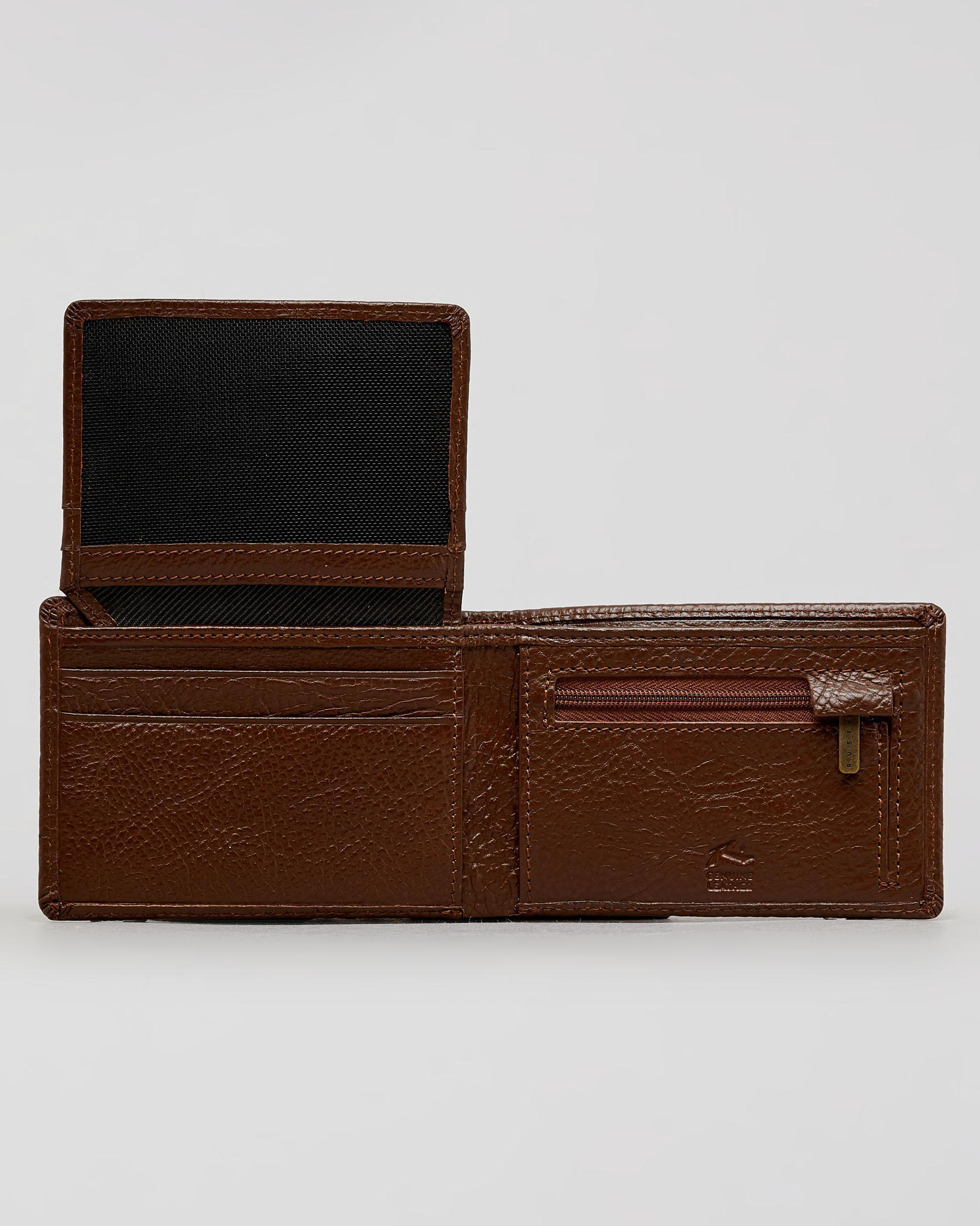 Shop Rusty Busted Leather Wallet In Tan - Fast Shipping & Easy Returns ...