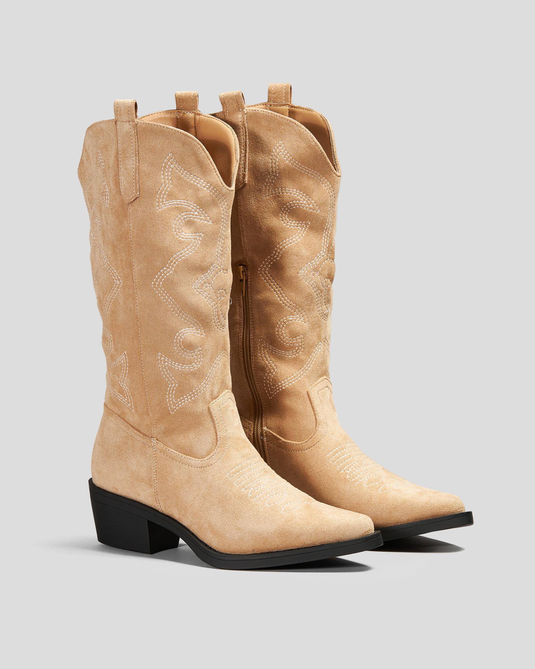 Shop Ava And Ever Dolly Boots In Camel - Fast Shipping & Easy Returns ...