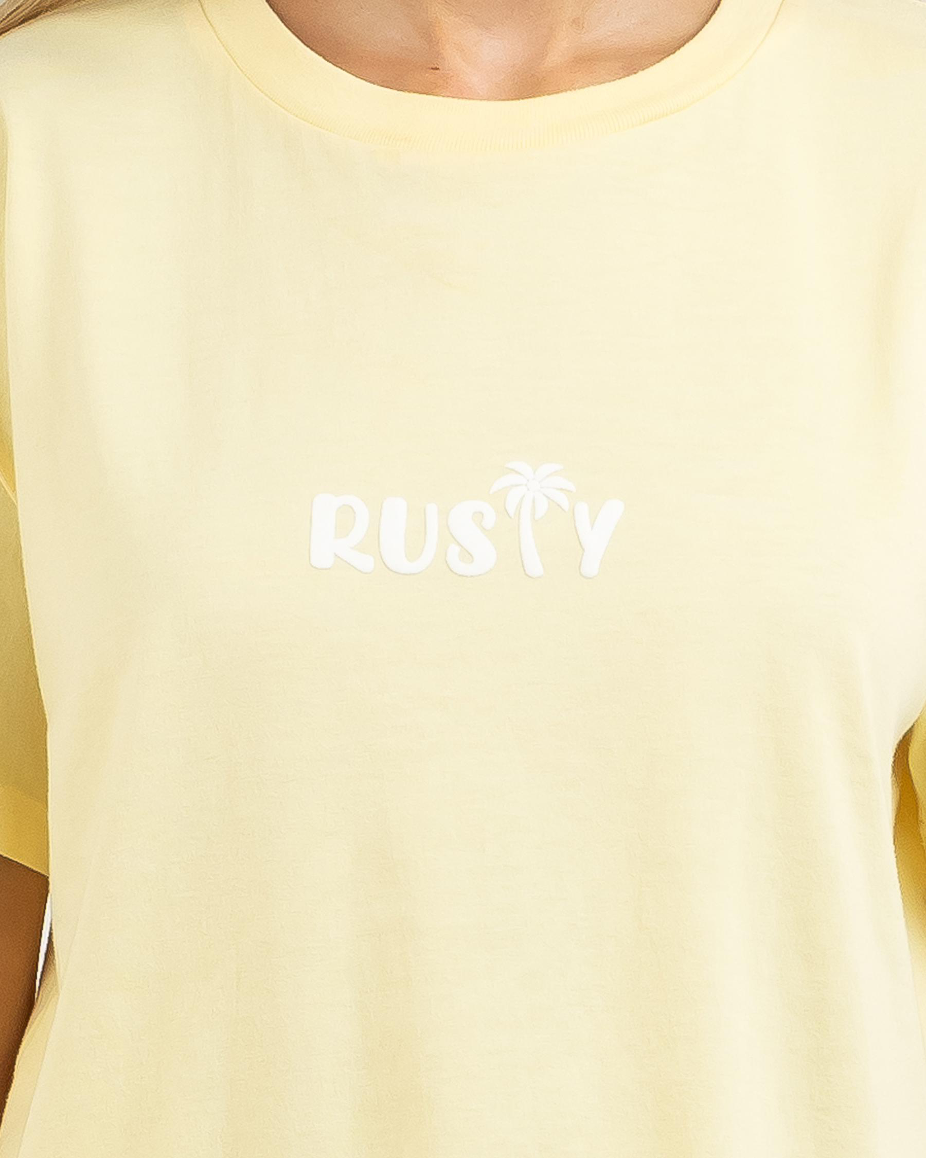 Shop Rusty Palm Easy Fit T-Shirt In Butter - Fast Shipping & Easy ...