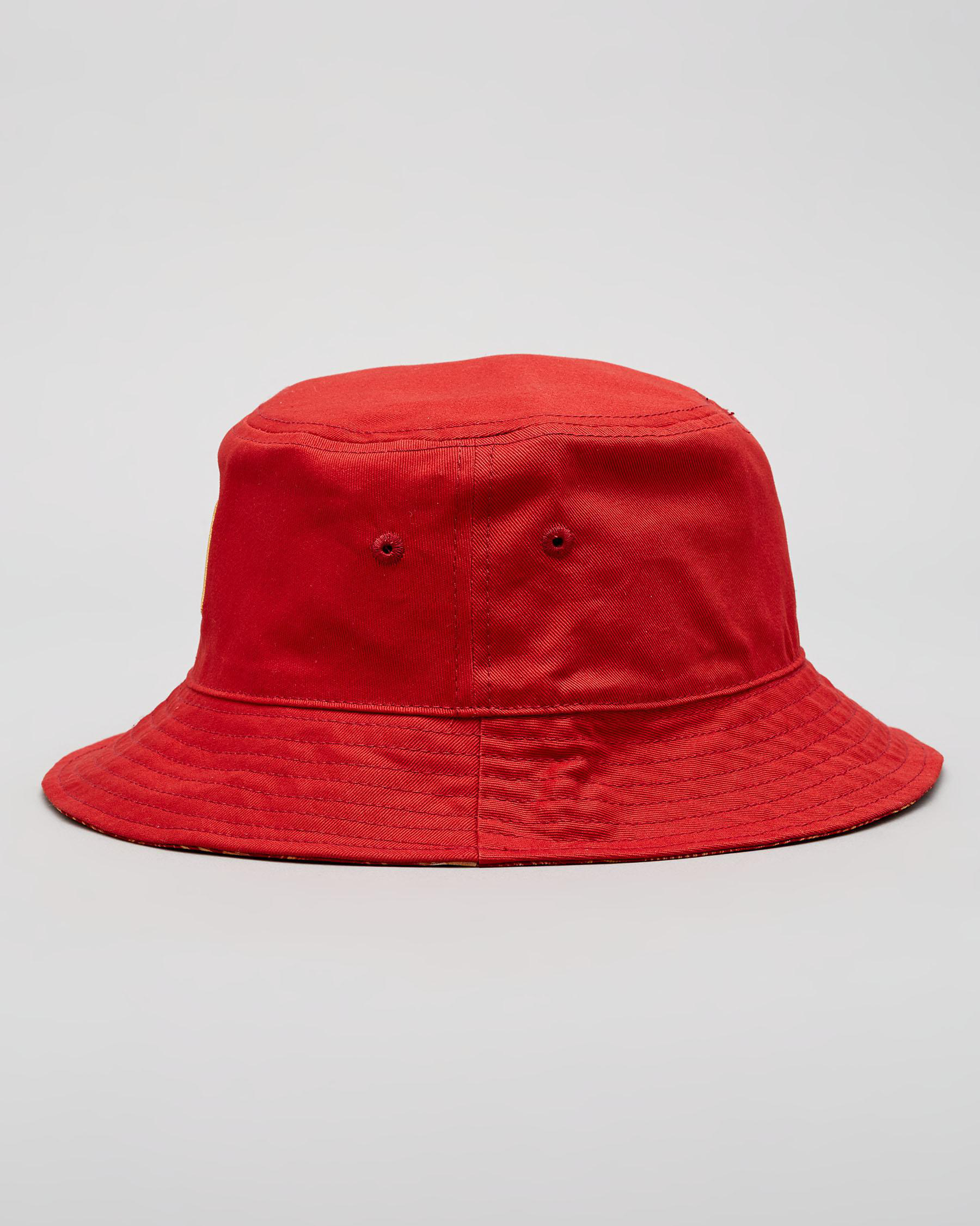 Shop Bush Chook Craywatch Bucket Hat In Red - Fast Shipping & Easy ...