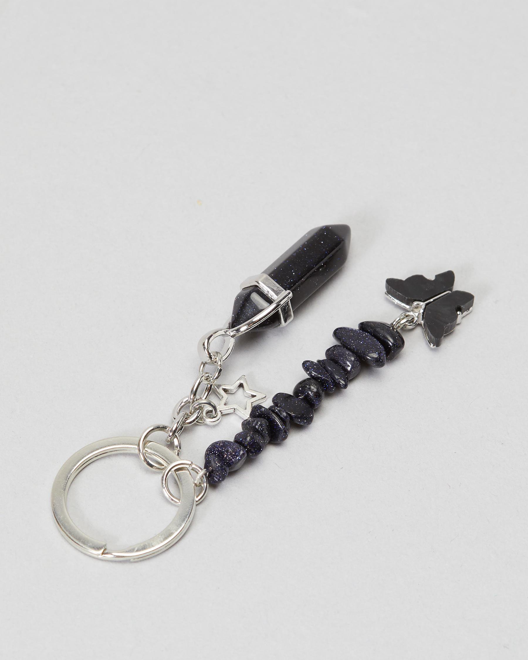 Shop Karyn In LA Elia Keyring In Black/silver - Fast Shipping & Easy ...