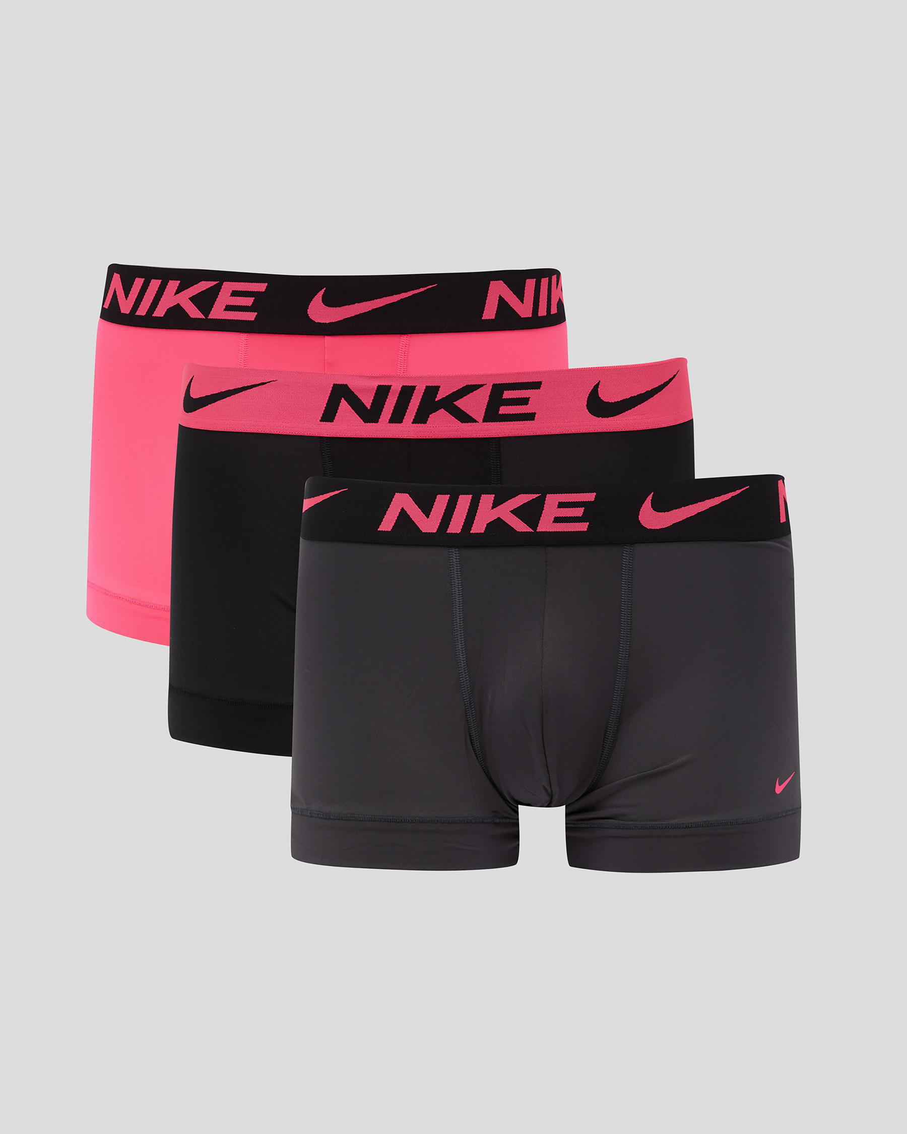 Shop Nike Essential Micro Trunk 3 Pack In Multi - Fast Shipping & Easy ...