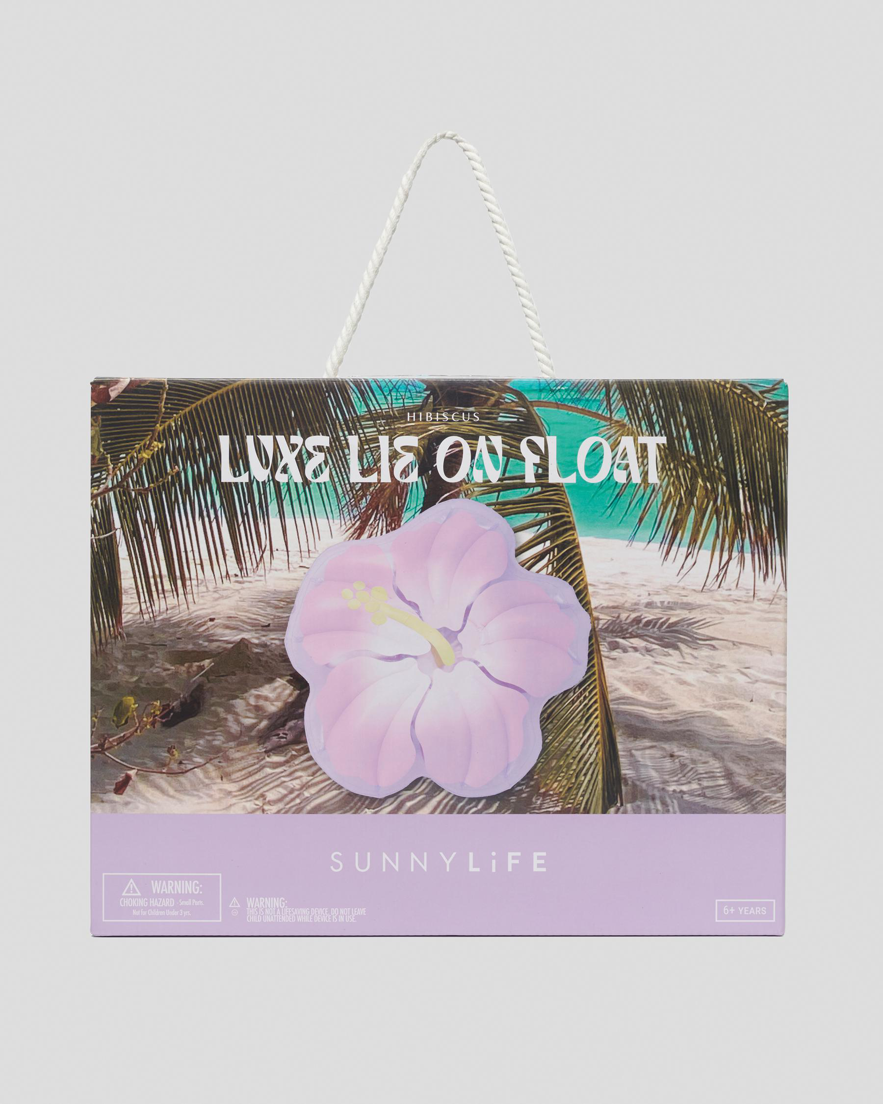 Sunnylife Hibiscus Luxe Lie On Float In Lilac - FREE* Shipping & Easy ...