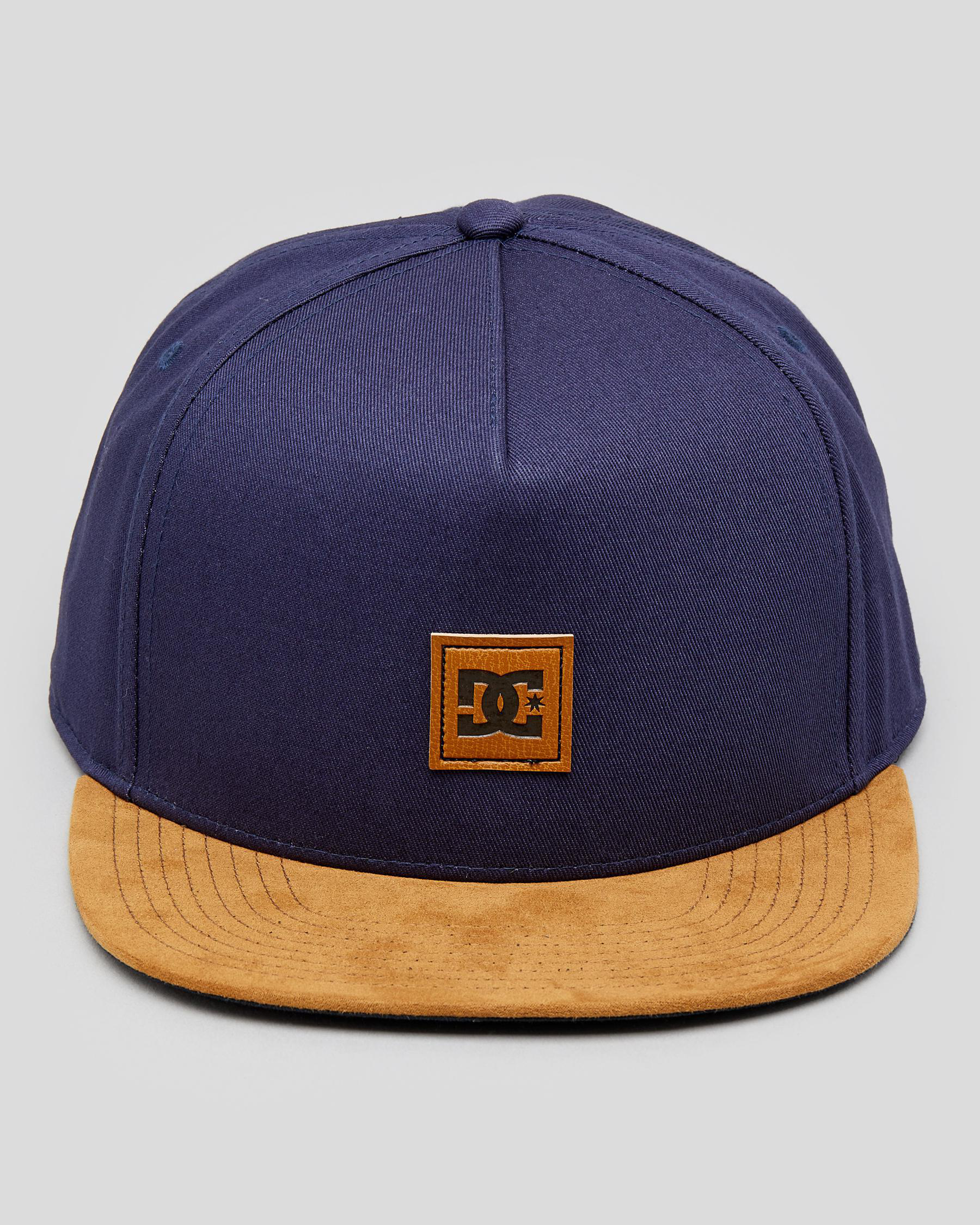 Shop DC Shoes Brackers 3 Snapback Cap In Navy Blazer - Fast Shipping ...