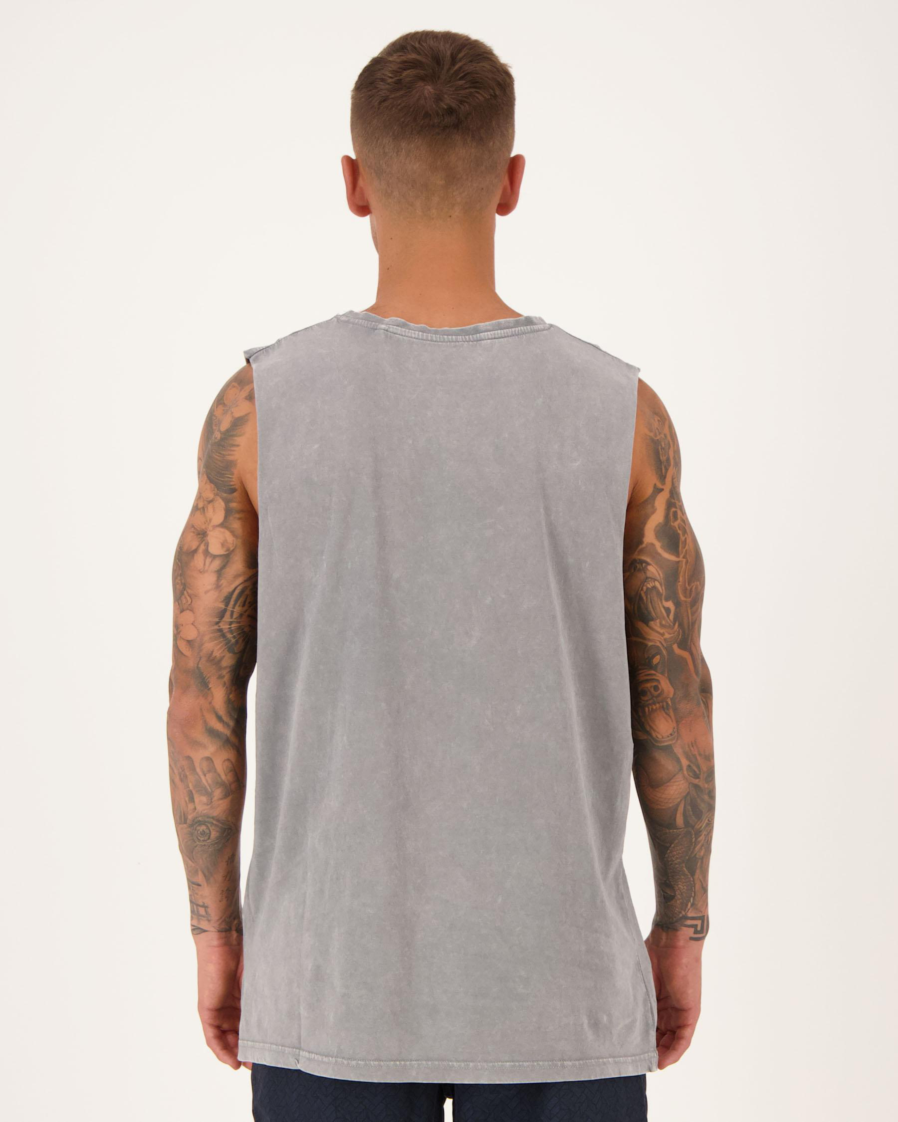 Shop Skylark Ideal Muscle Tank In Light Grey Acid - Fast Shipping ...