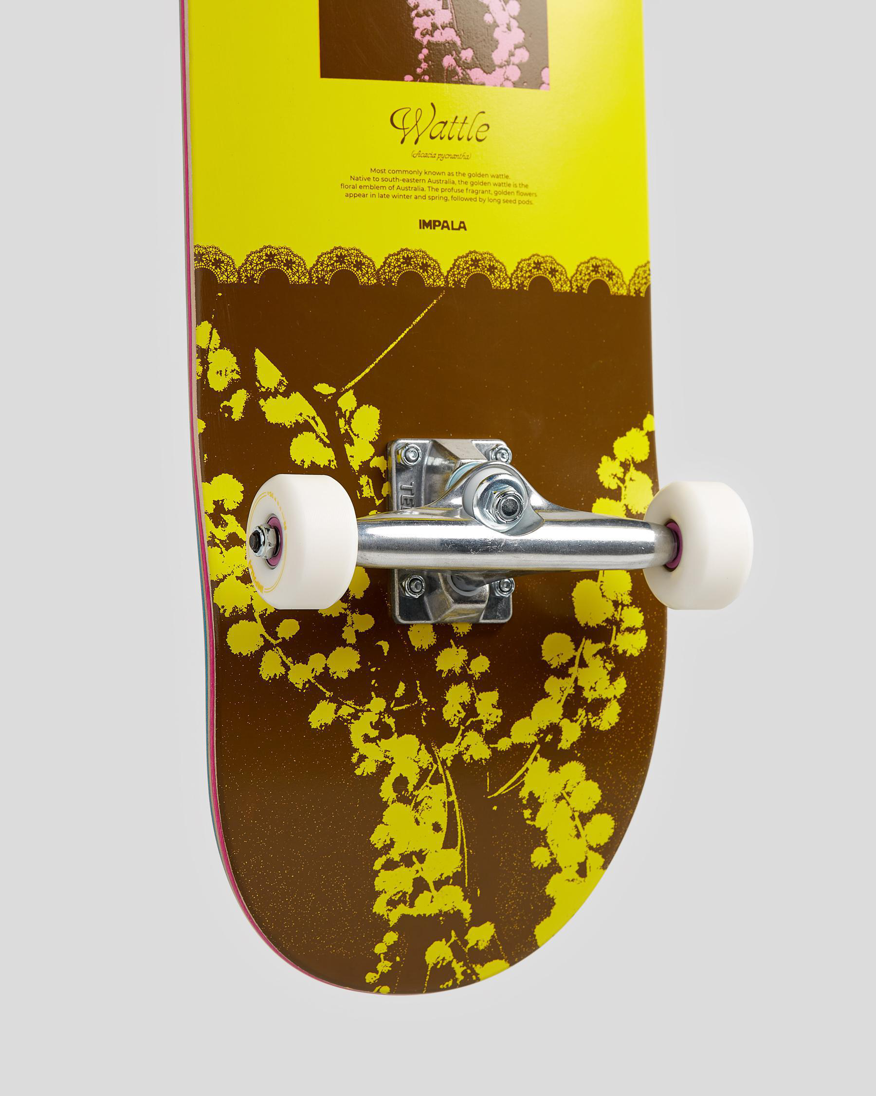 Shop Impala Blossom 8.5" Skateboard In Wattle - Fast Shipping & Easy ...
