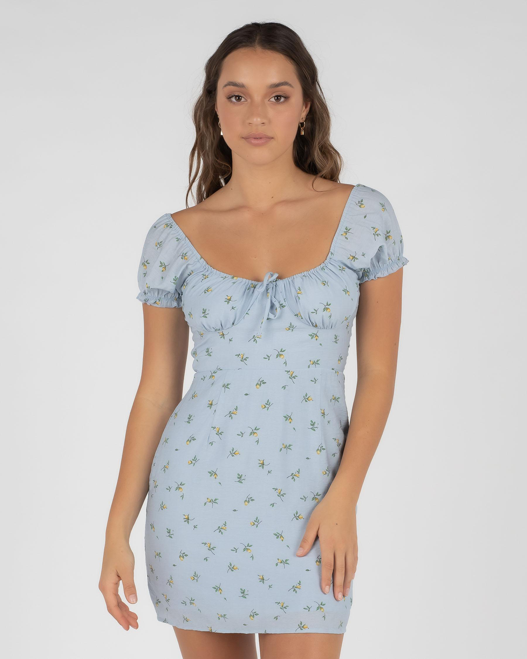 Shop Mooloola Izzy Dress In Blue/yellow - Fast Shipping & Easy Returns ...