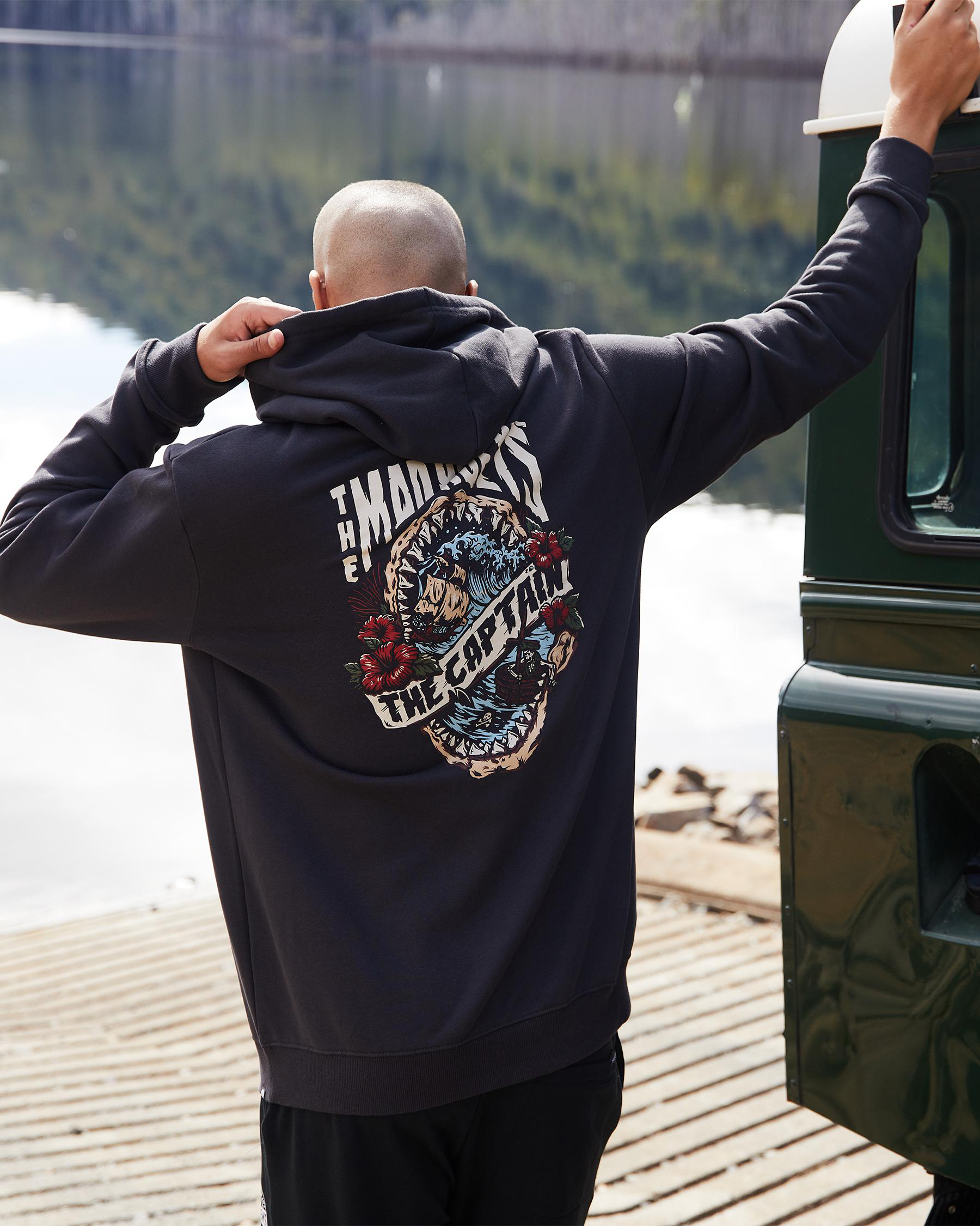 The Mad Hueys Captain Huey Hoodie In Vintage Black - Fast Shipping ...