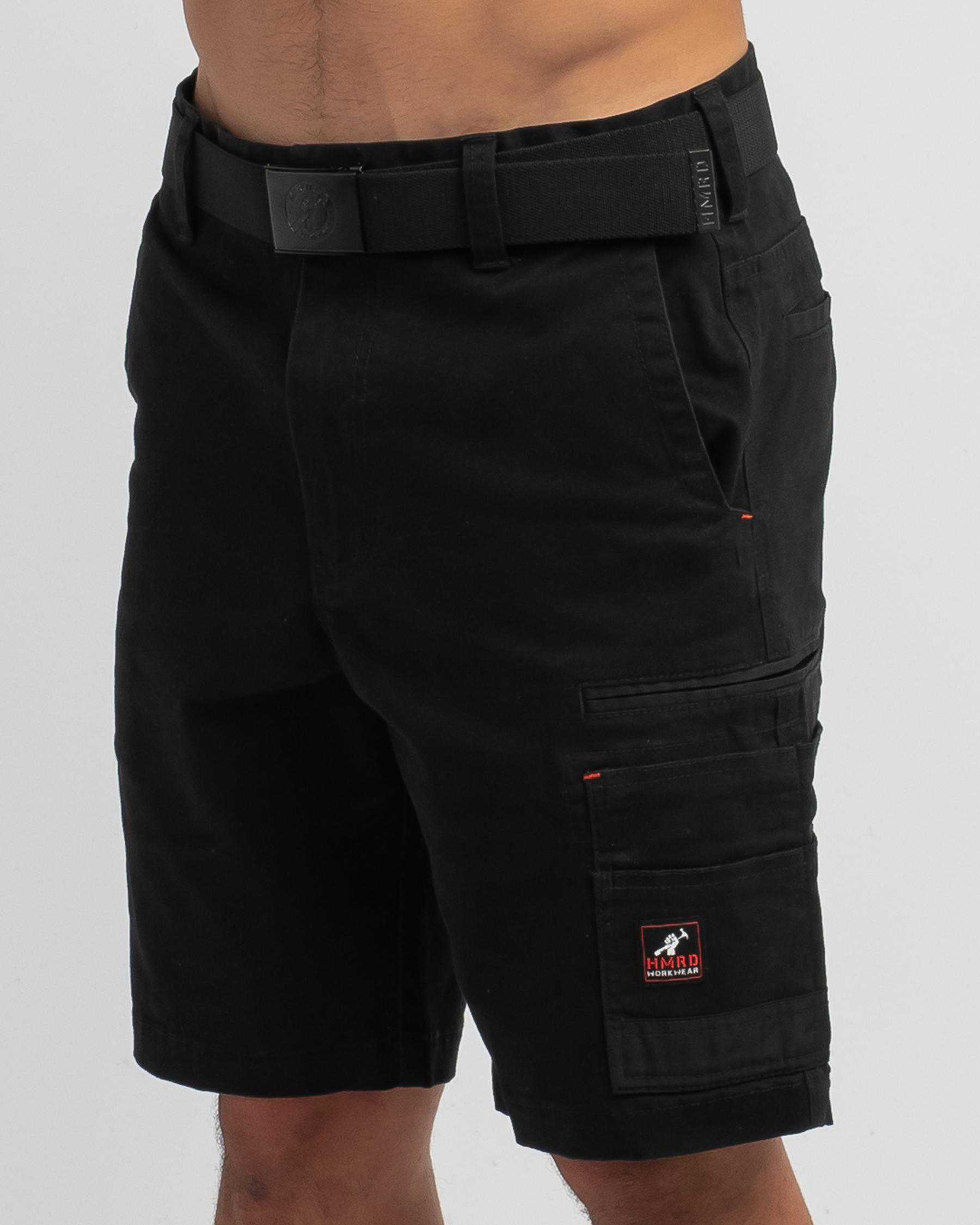 Shop HMRD Forged Walk Shorts In Black - Fast Shipping & Easy Returns ...