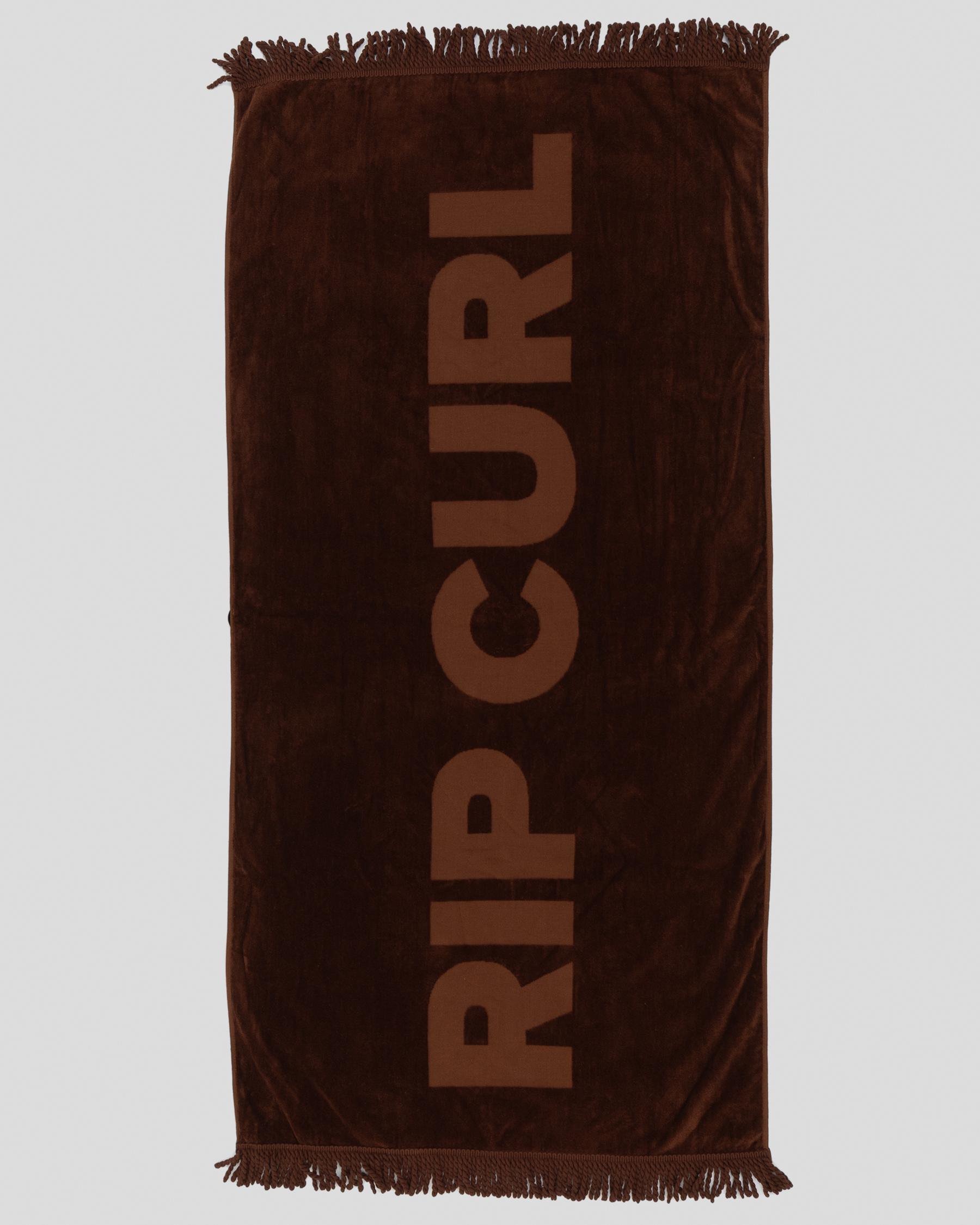 Shop Rip Curl Premium Surf Towel In Brown - Fast Shipping & Easy ...