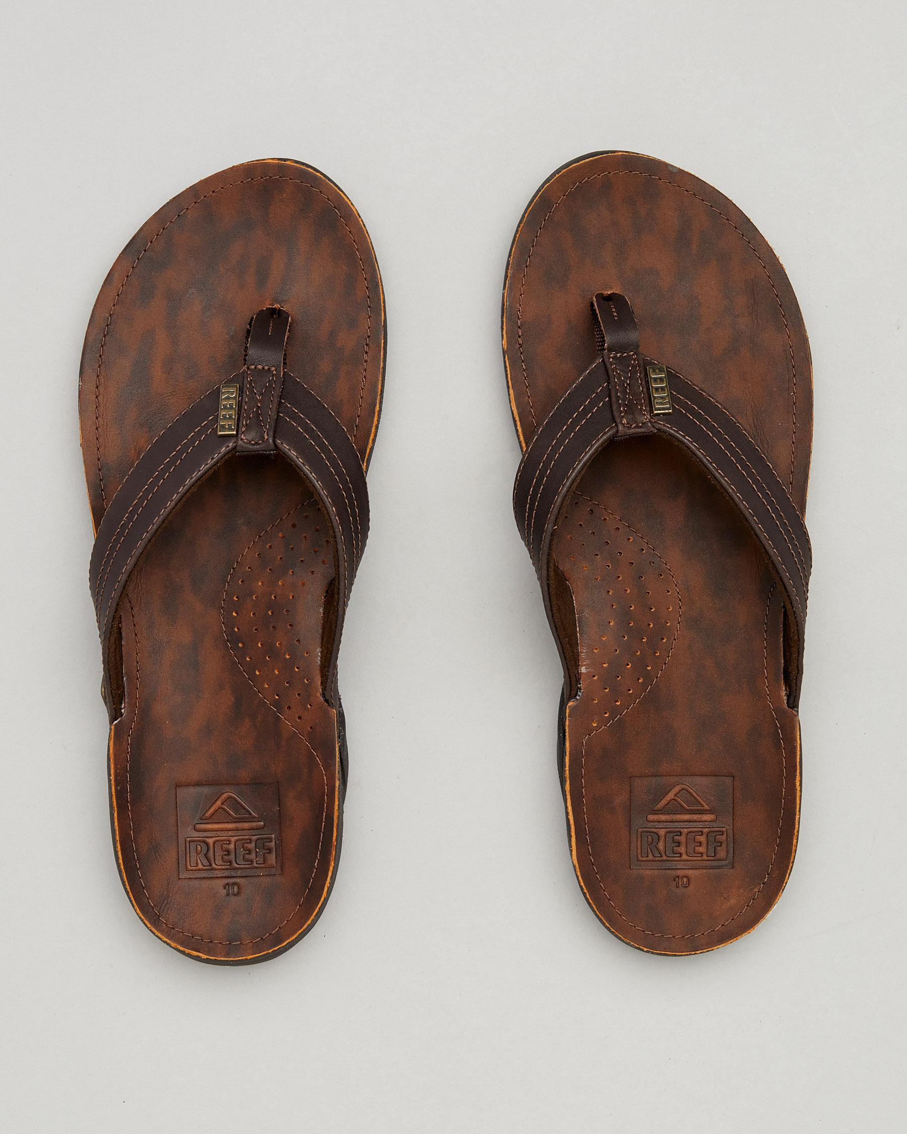 Shop Reef J-Bay III Thongs In Dark Brown/dark Brown - Fast Shipping ...
