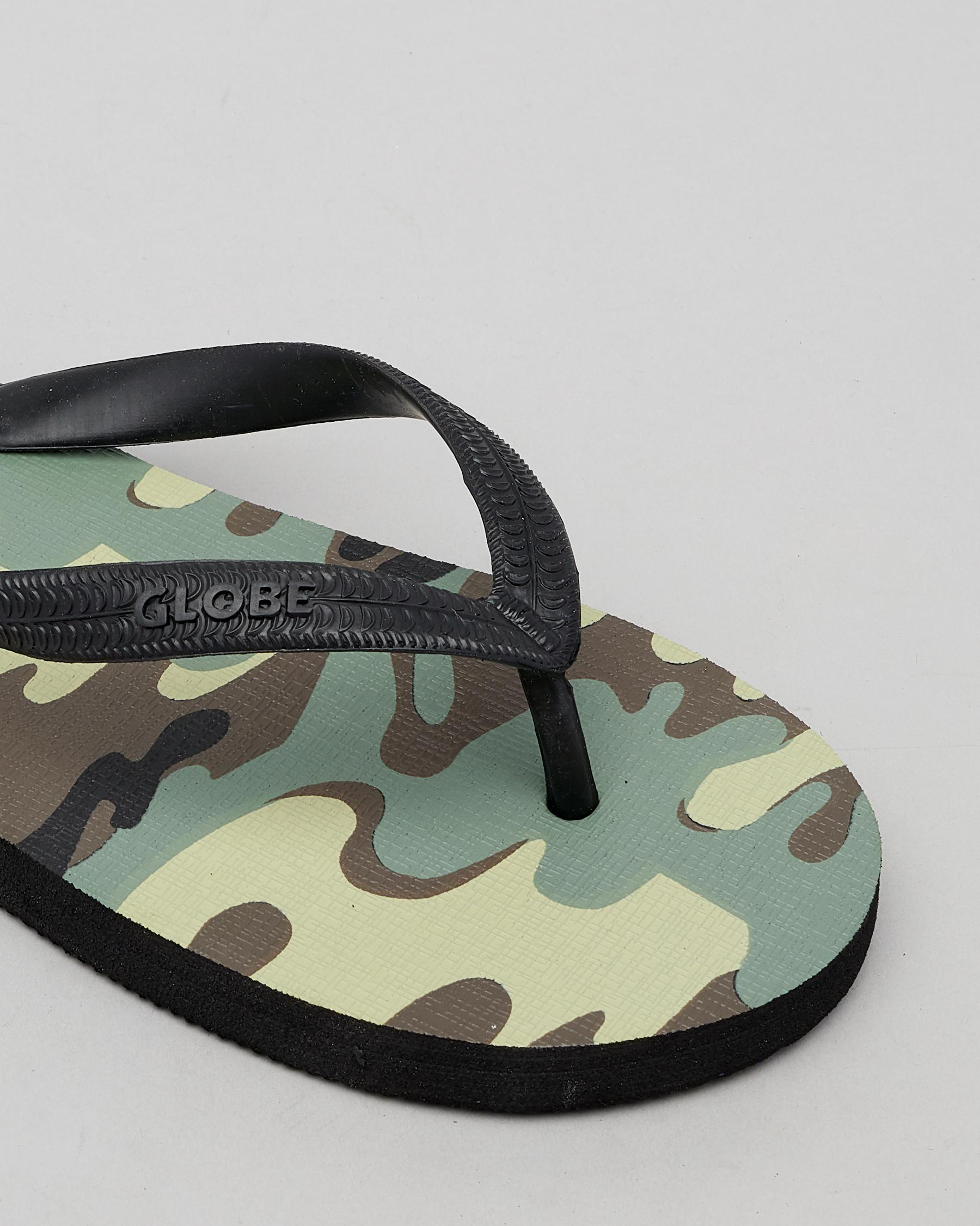 Shop Globe Indy Thongs In Camo - Fast Shipping & Easy Returns - City ...