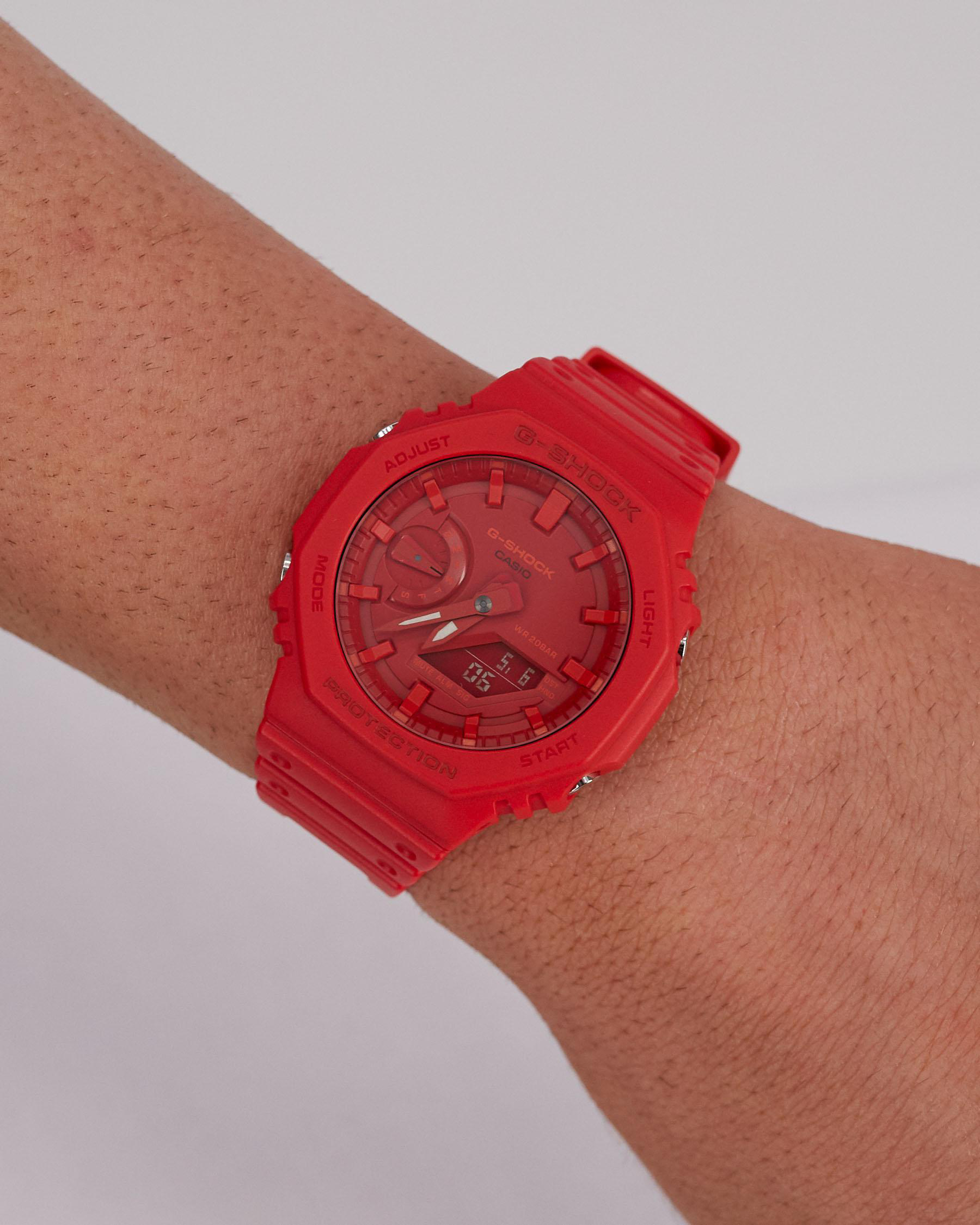 Shop G-Shock GA2100-4A Watch In Red - Fast Shipping & Easy Returns ...