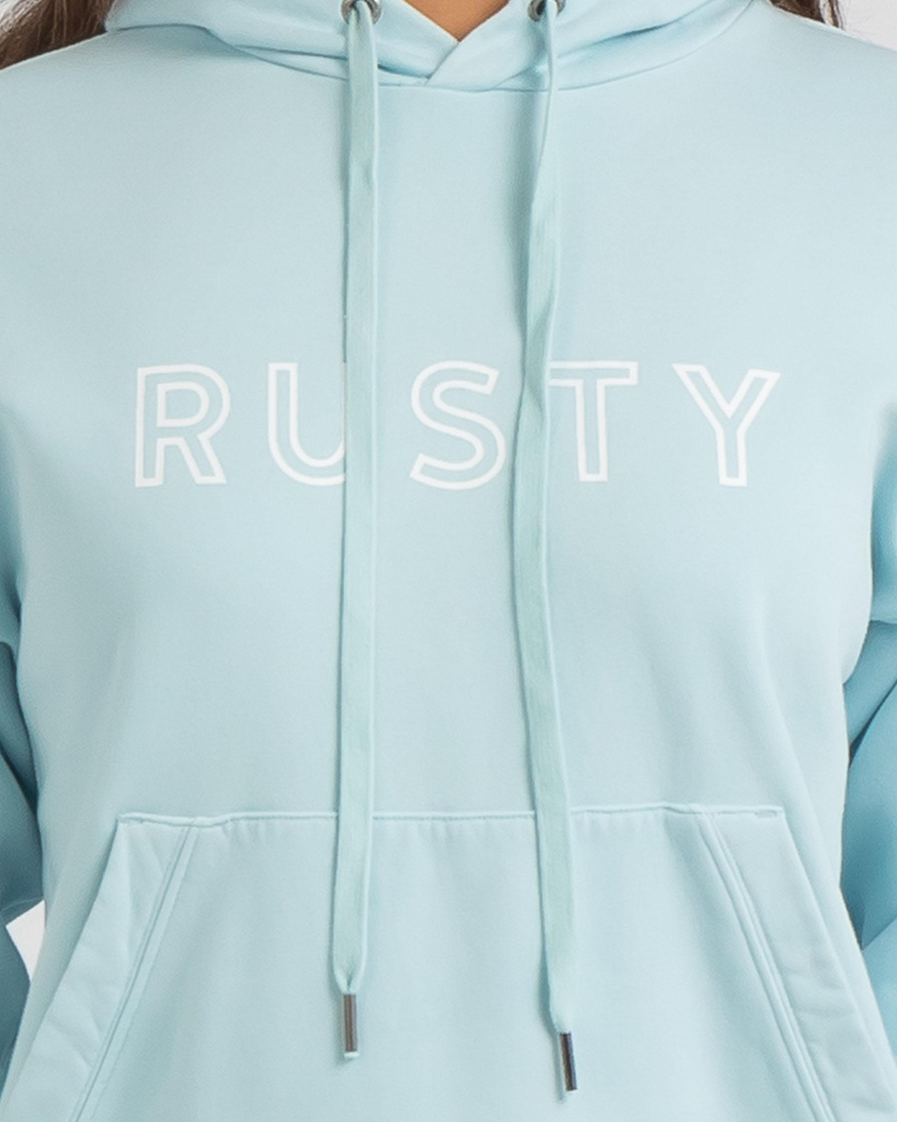 Shop Rusty Essentials Hoodie In Ballard Blue - Fast Shipping & Easy ...