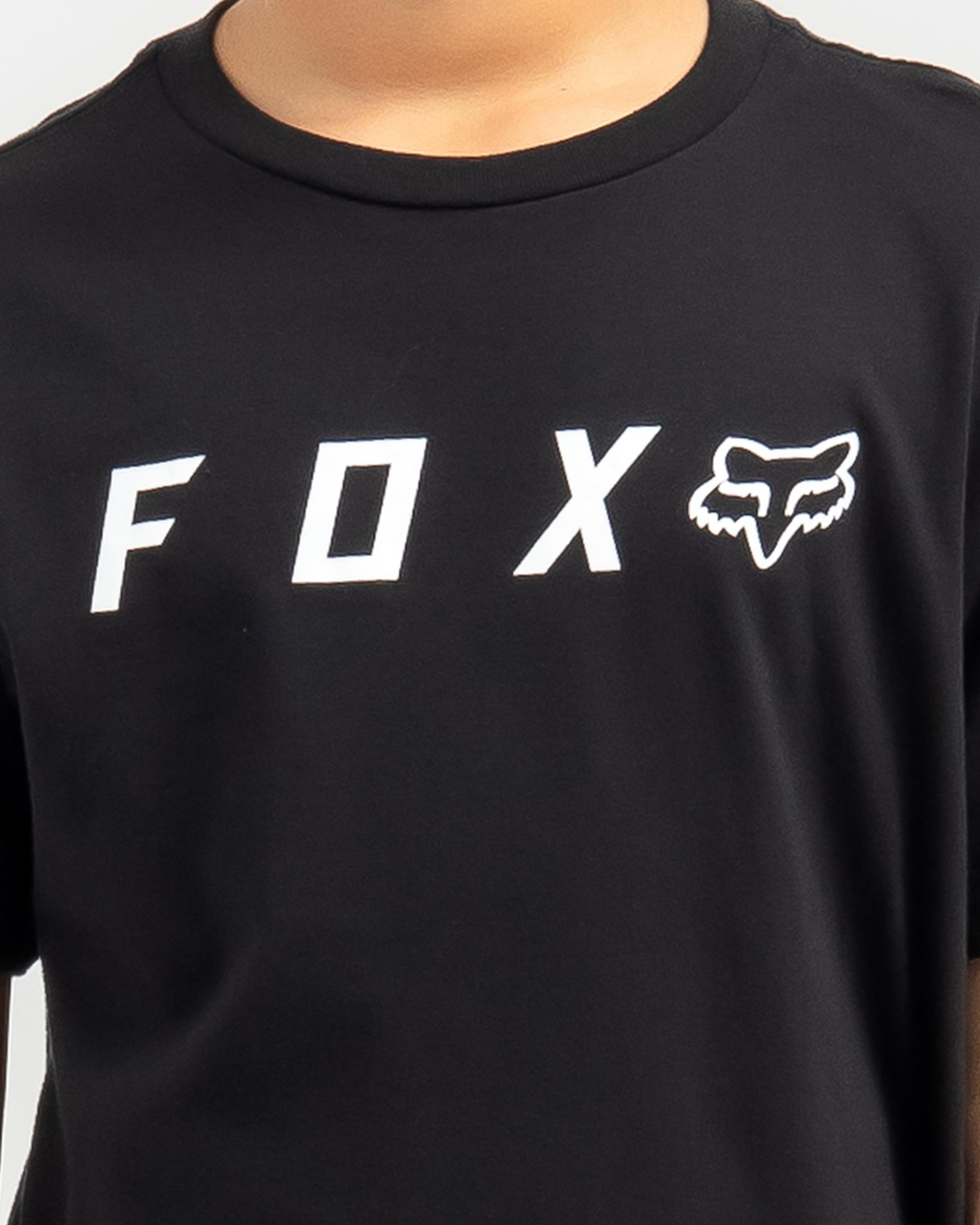 Shop Fox Boys' Absolute T-Shirt In Black - Fast Shipping & Easy Returns ...