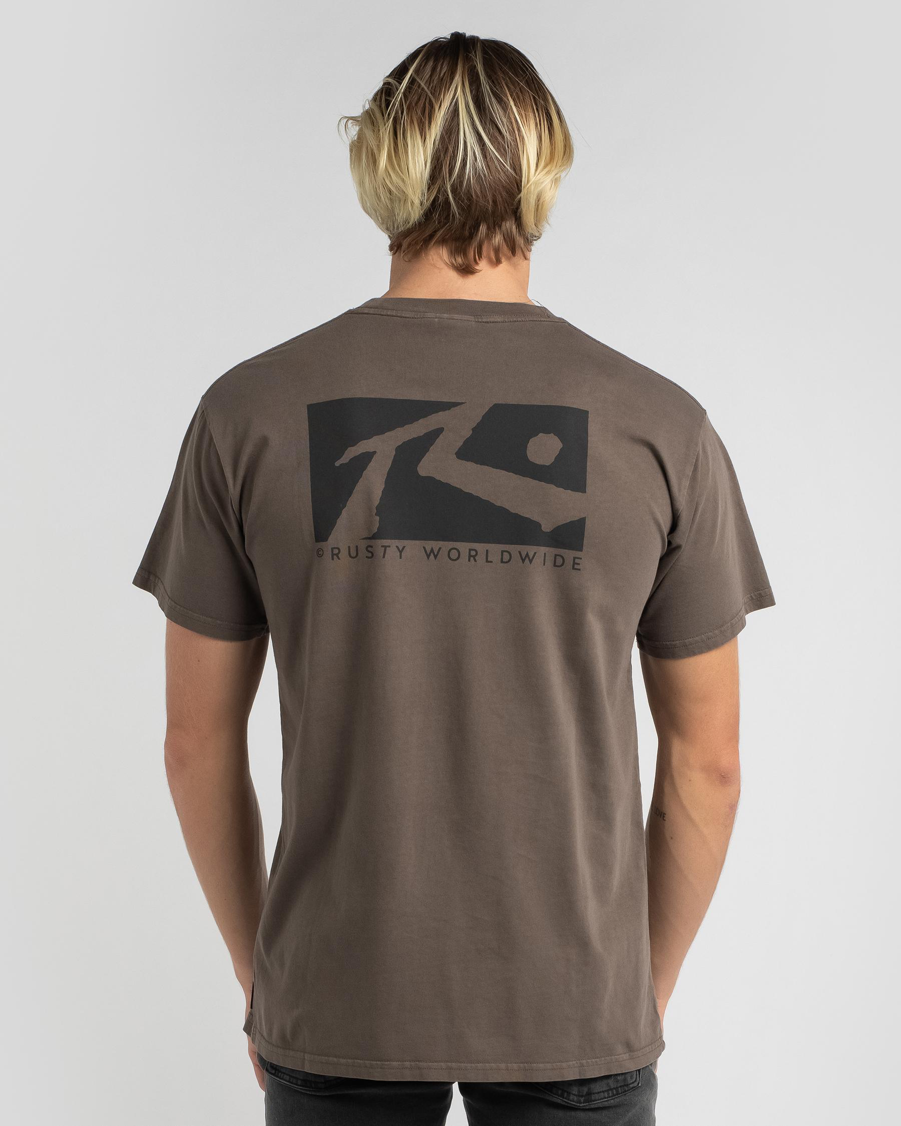 Shop Rusty Washed In T-Shirt In Falcon - Fast Shipping & Easy Returns ...