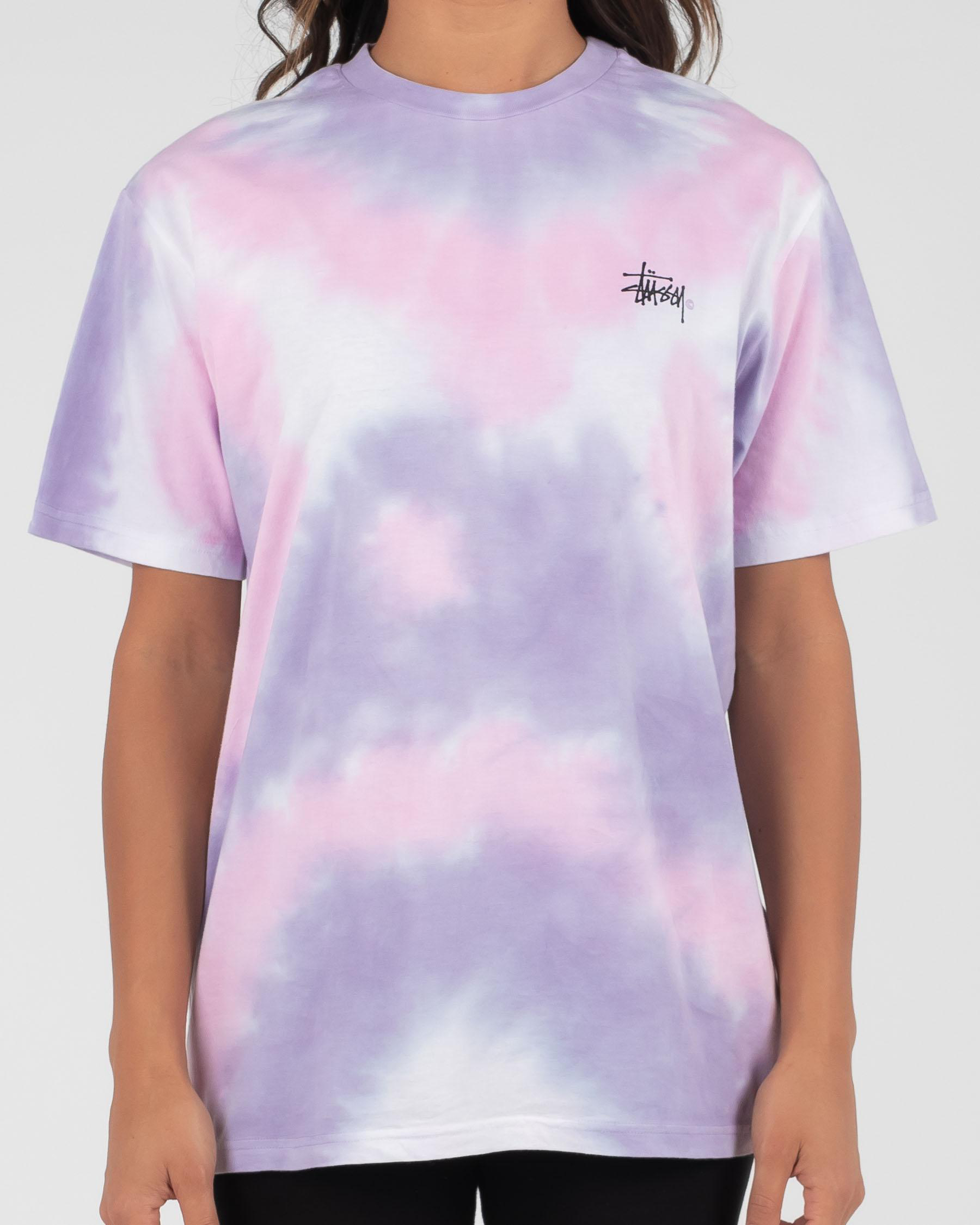 Shop Stussy Verna Tie Dye T-Shirt In Mauve - Fast Shipping & Easy ...