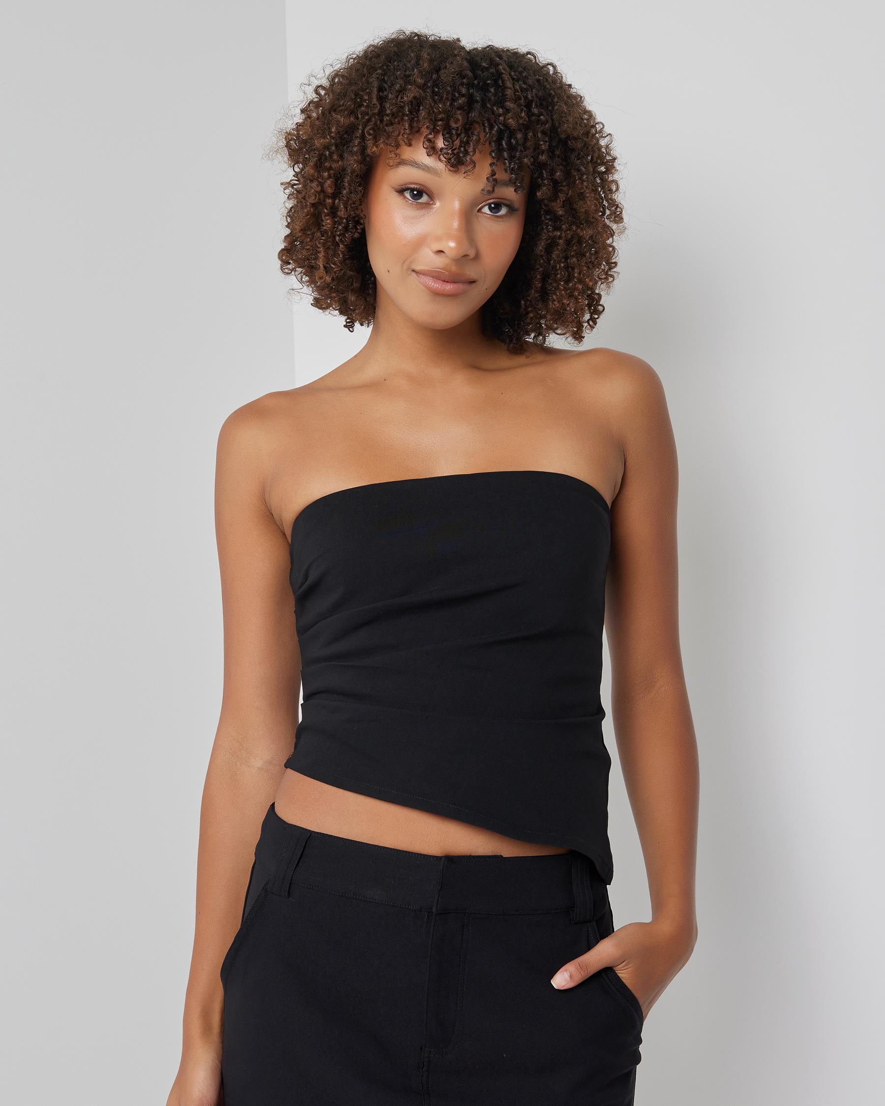 Shop Alive Girl Rubi Tube Top In Black - Fast Shipping & Easy Returns ...
