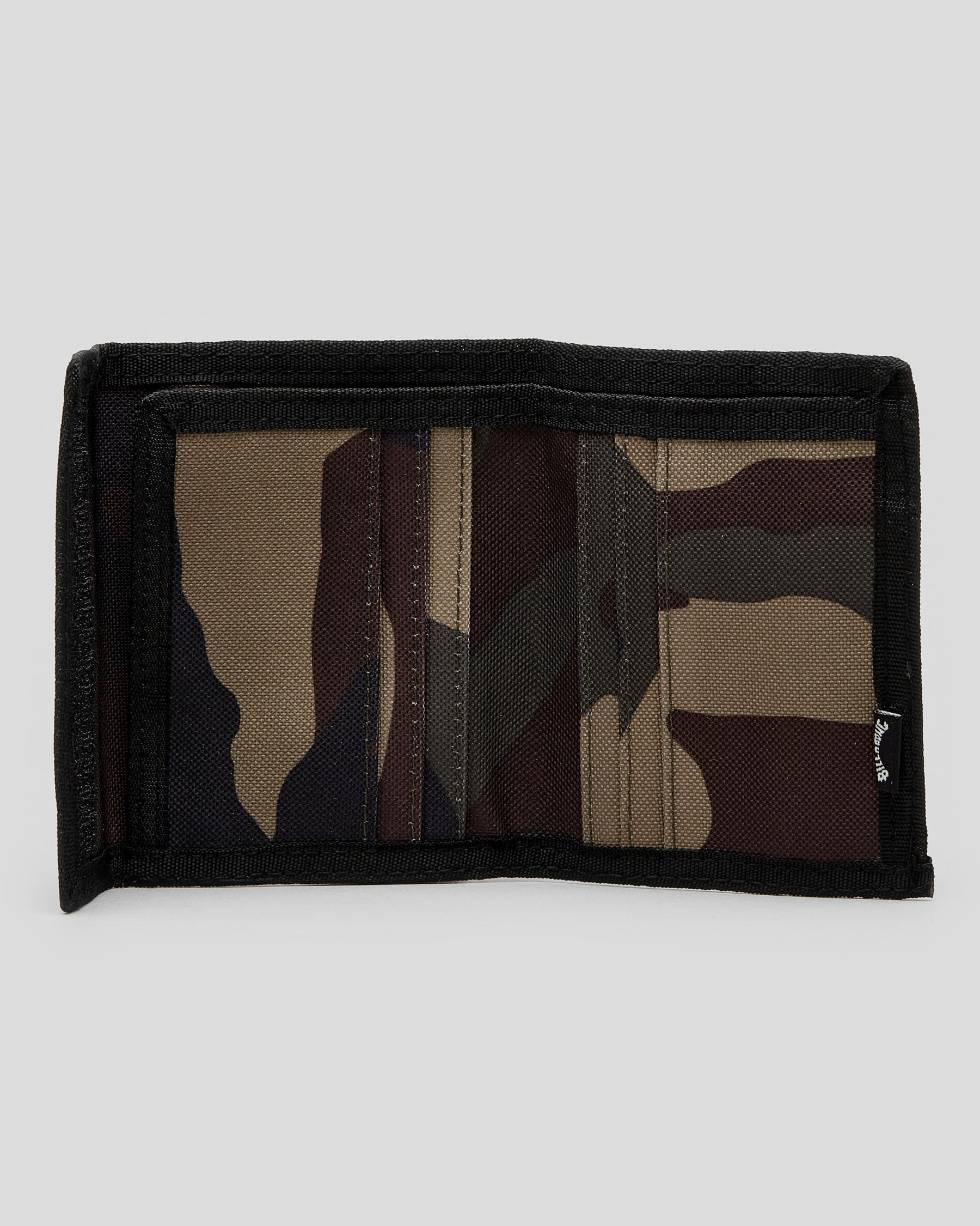 Shop Billabong Tribong Lite Wallet In Black Camo - Fast Shipping & Easy ...