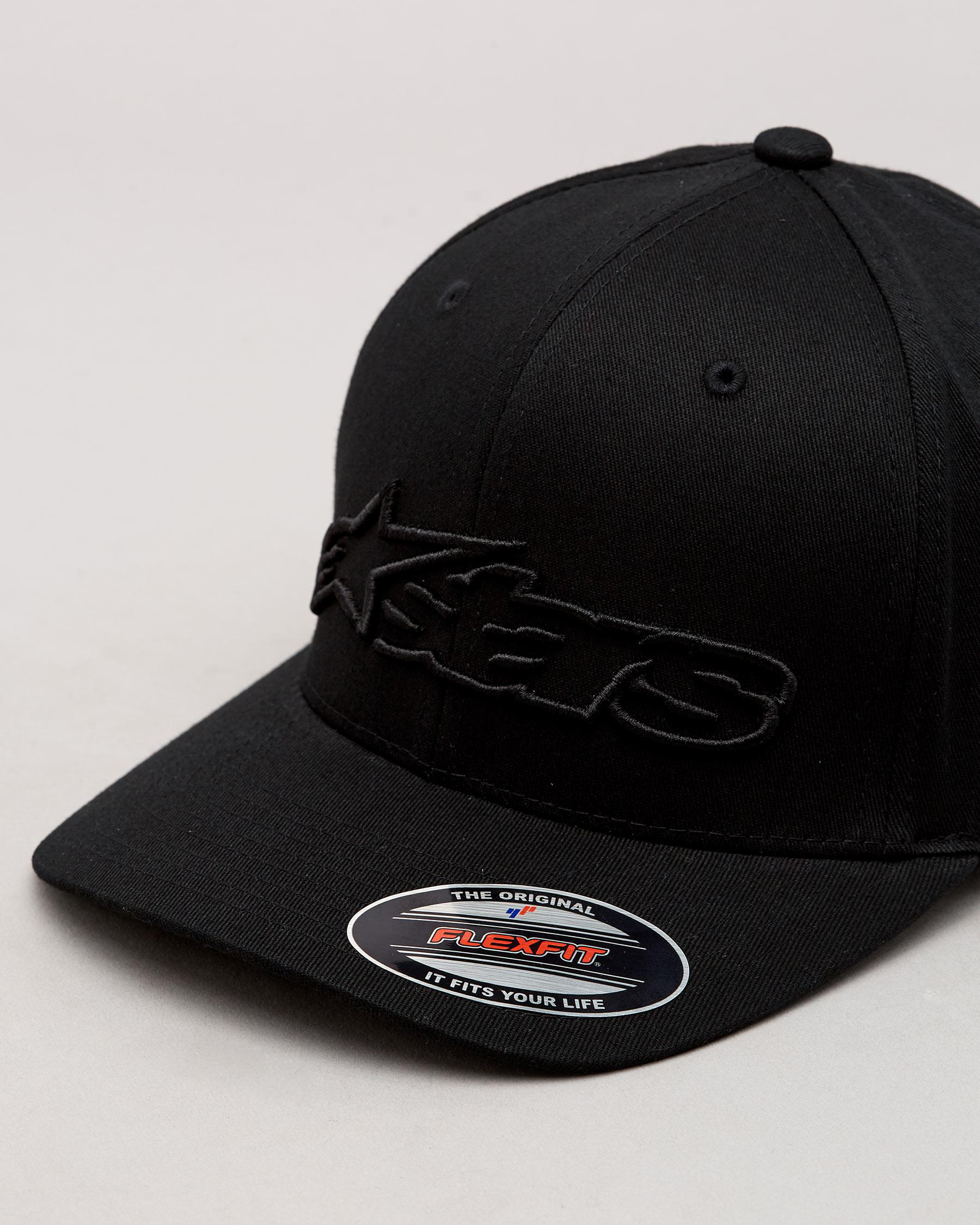Shop Alpinestars Alpine Stars Blaze Flexfit Cap In Black/black - Fast ...