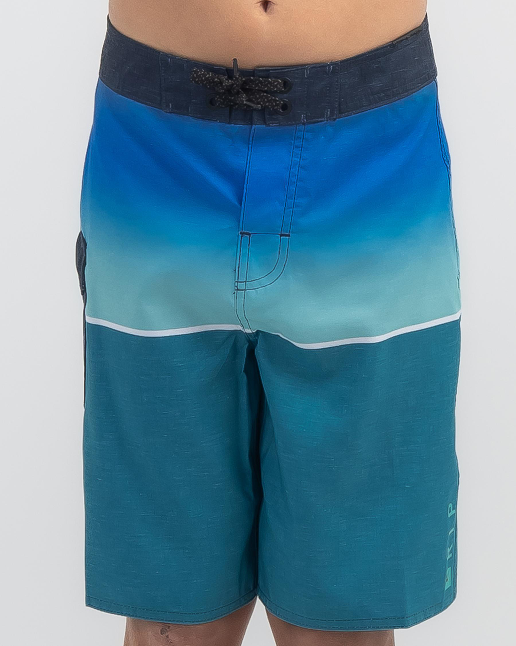 Shop Rip Curl Boys' Dawn Patrol Board Shorts In Med Blue - Fast ...