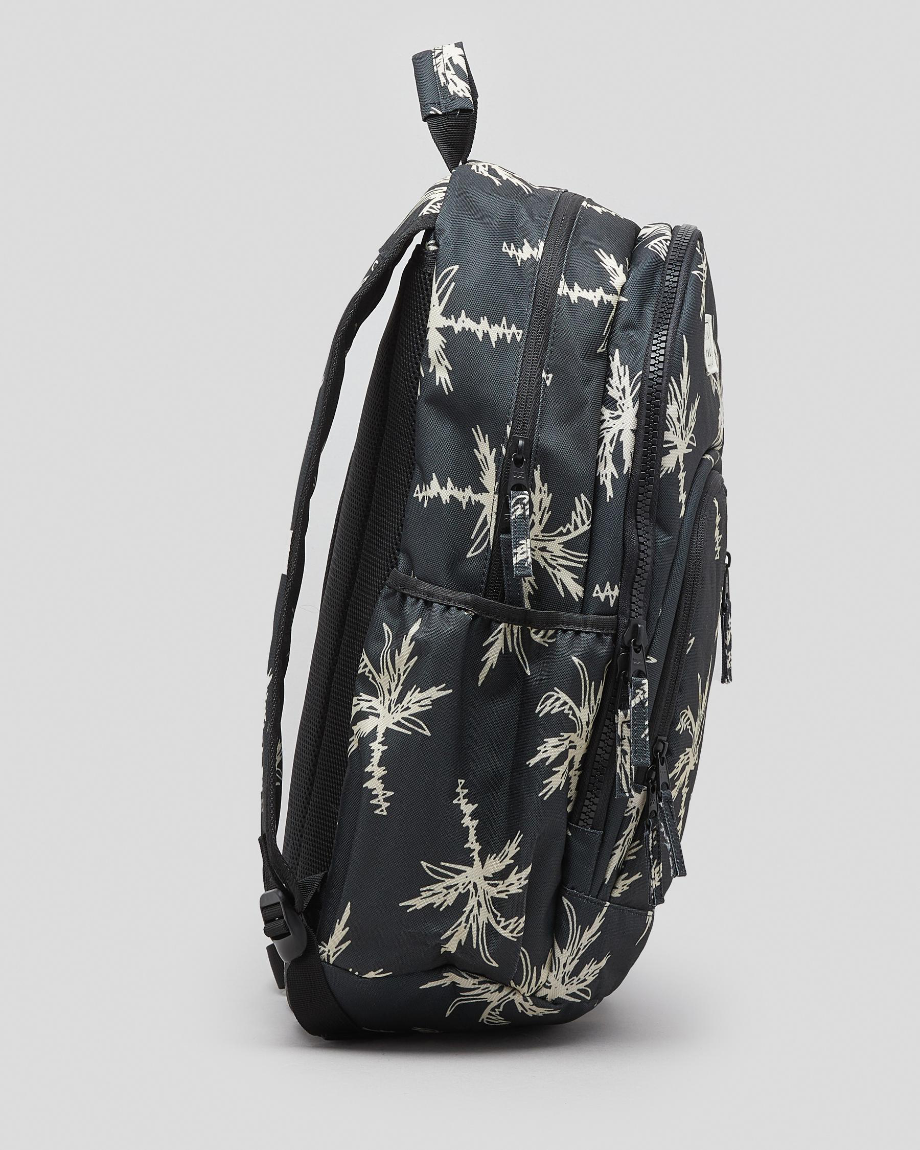 Shop Billabong Tilted Palms Roadie Backpack In Off Black - Fast ...