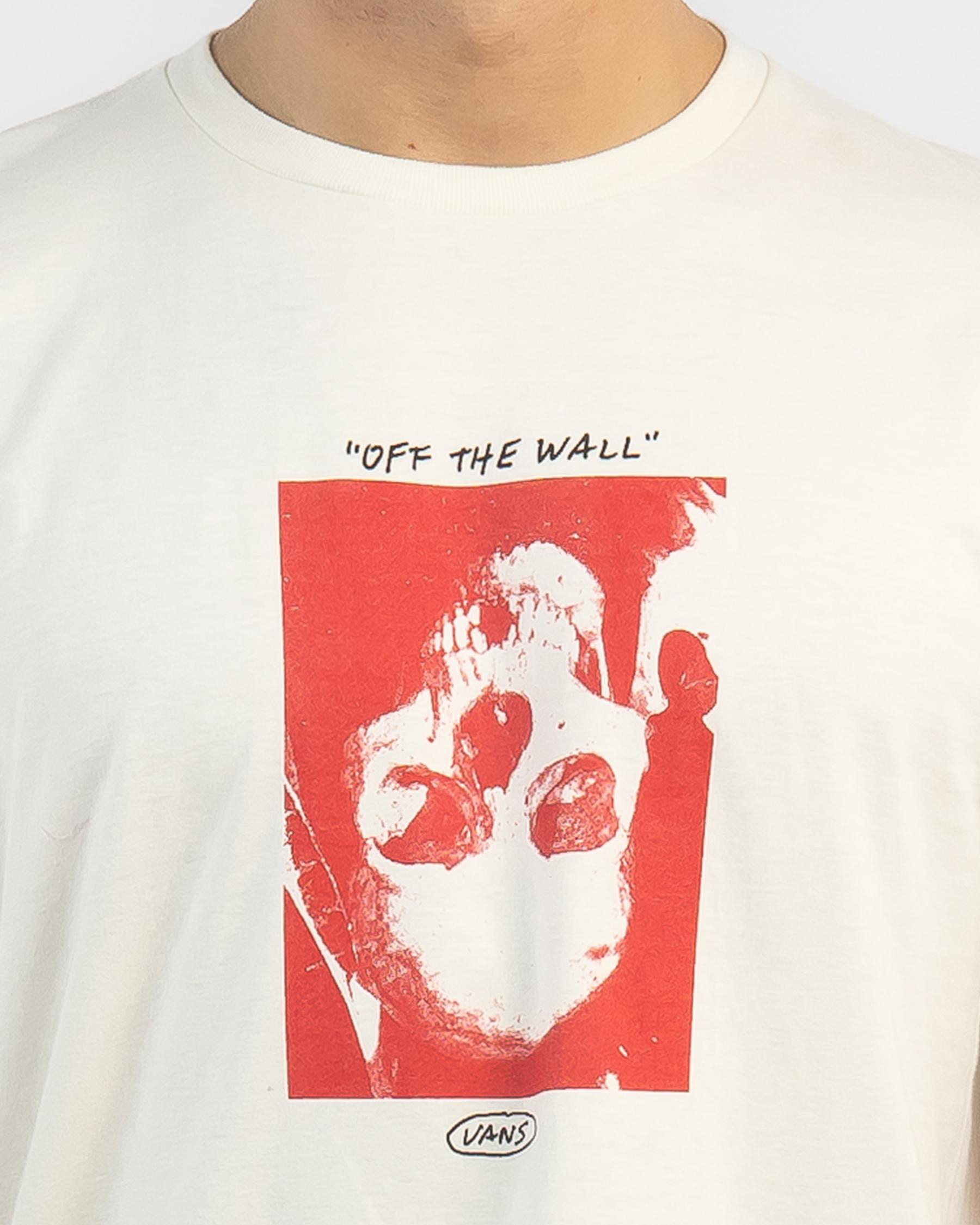 Shop Vans Boxed Skull T-Shirt In Antique White - Fast Shipping & Easy ...