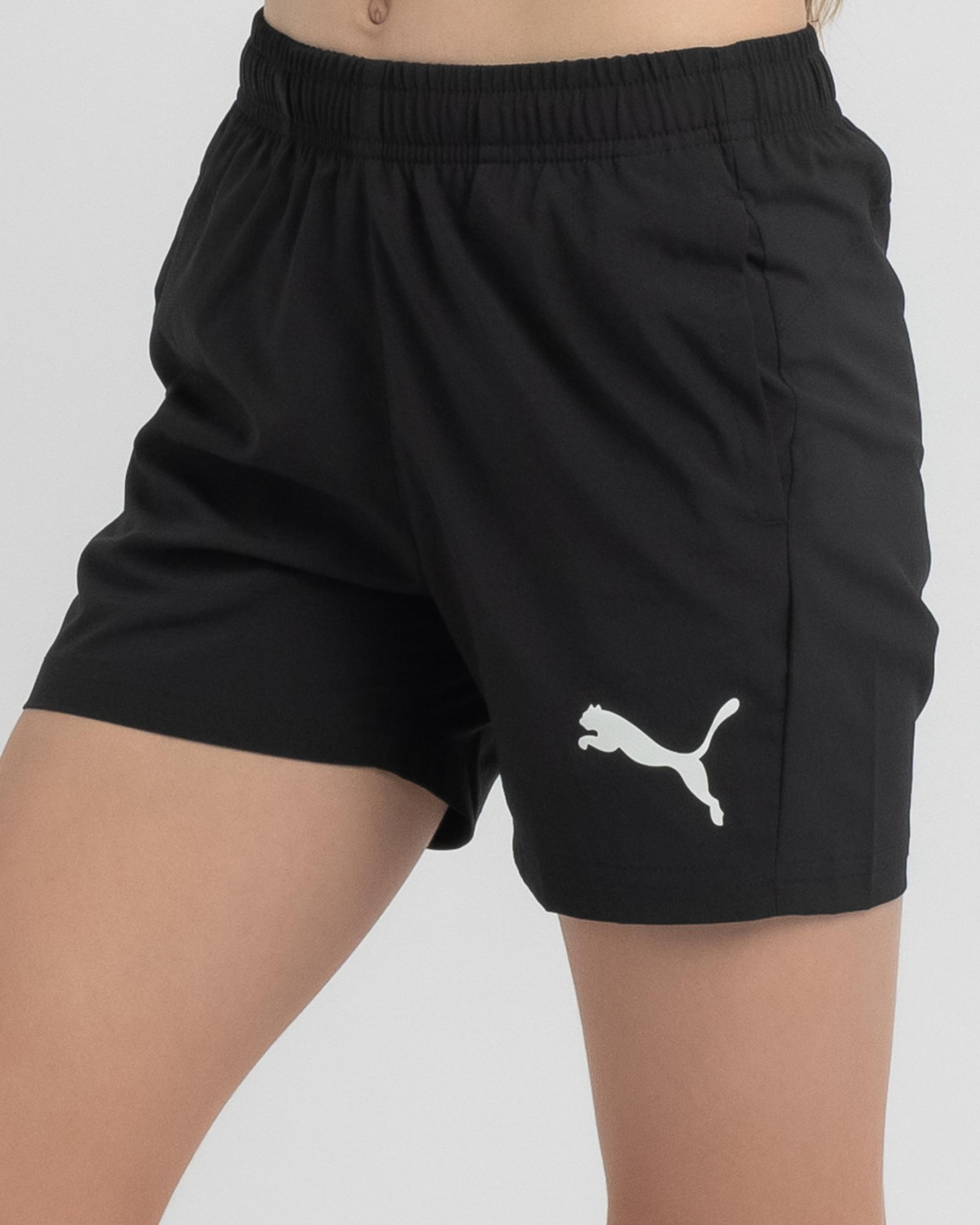 Shop Puma Girls' Classic Shorts In Puma Black - Fast Shipping & Easy ...