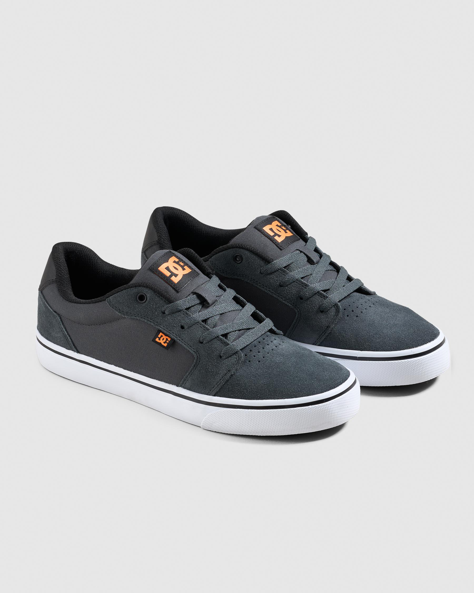 DC Shoes Anvil Shoes In Grey/black/orange - FREE* Shipping & Easy ...