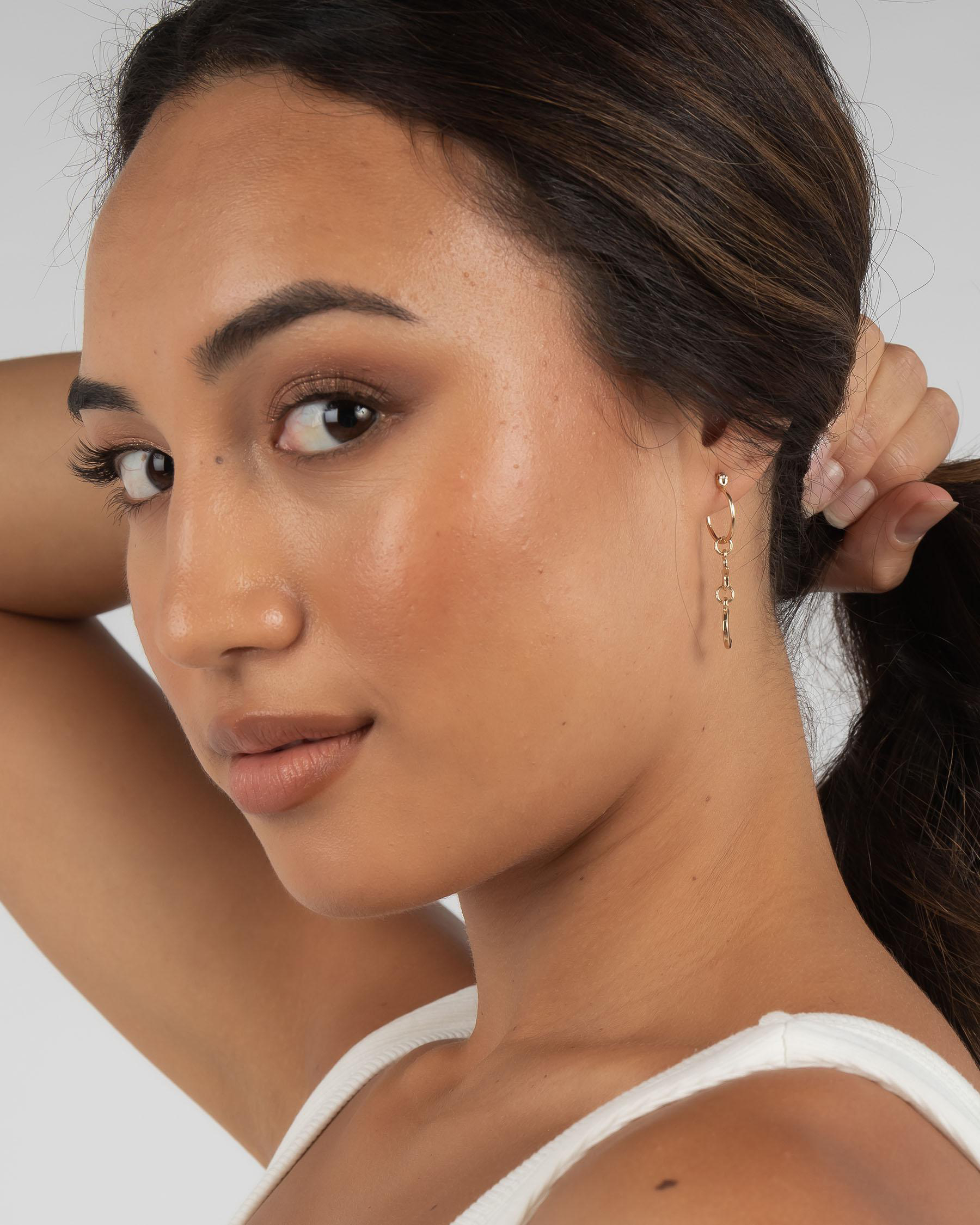 Shop Karyn In LA Reid Earring Pack In Gold - Fast Shipping & Easy ...