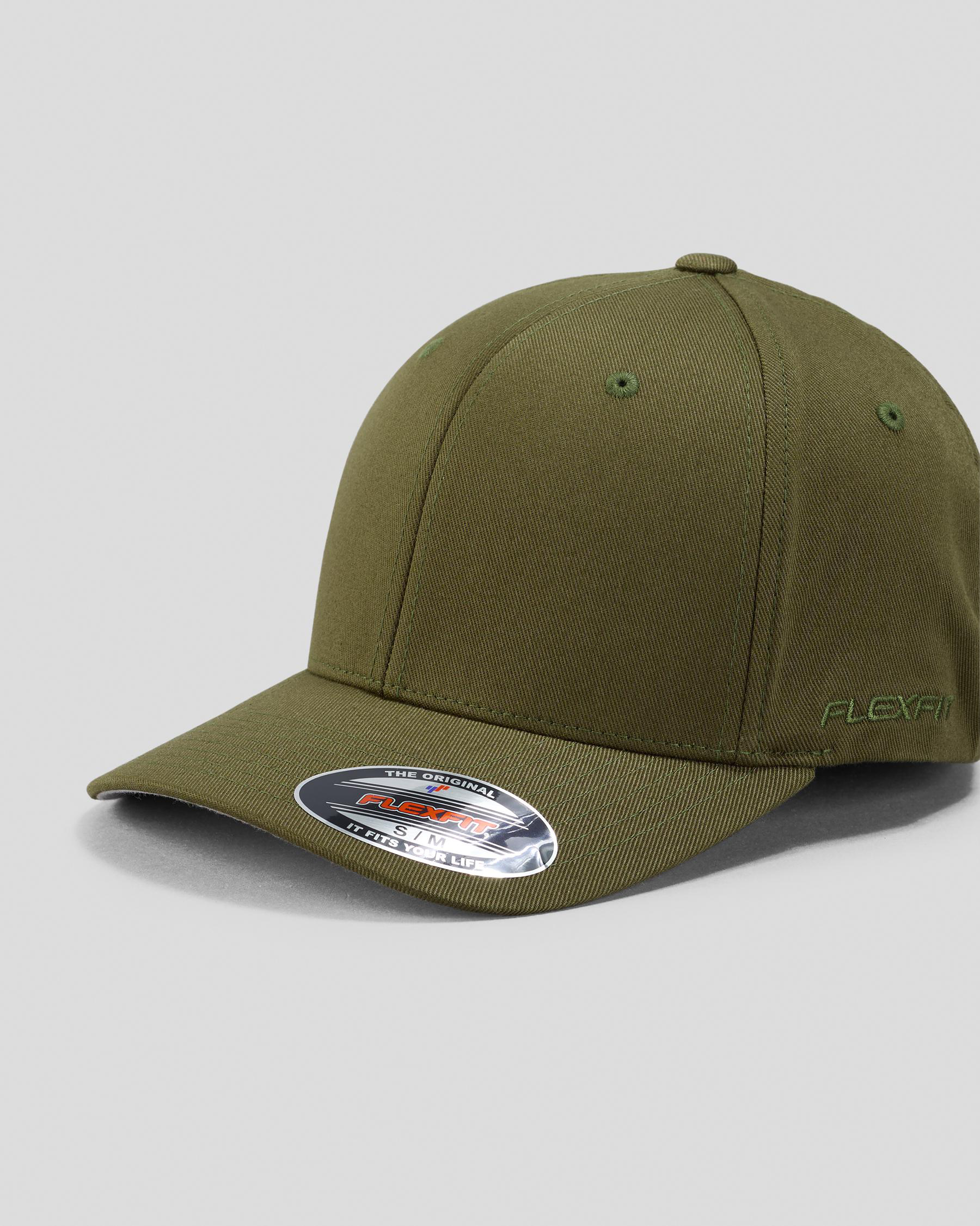 Shop Flexfit Perma Curve Cap In Olive - Fast Shipping & Easy Returns ...