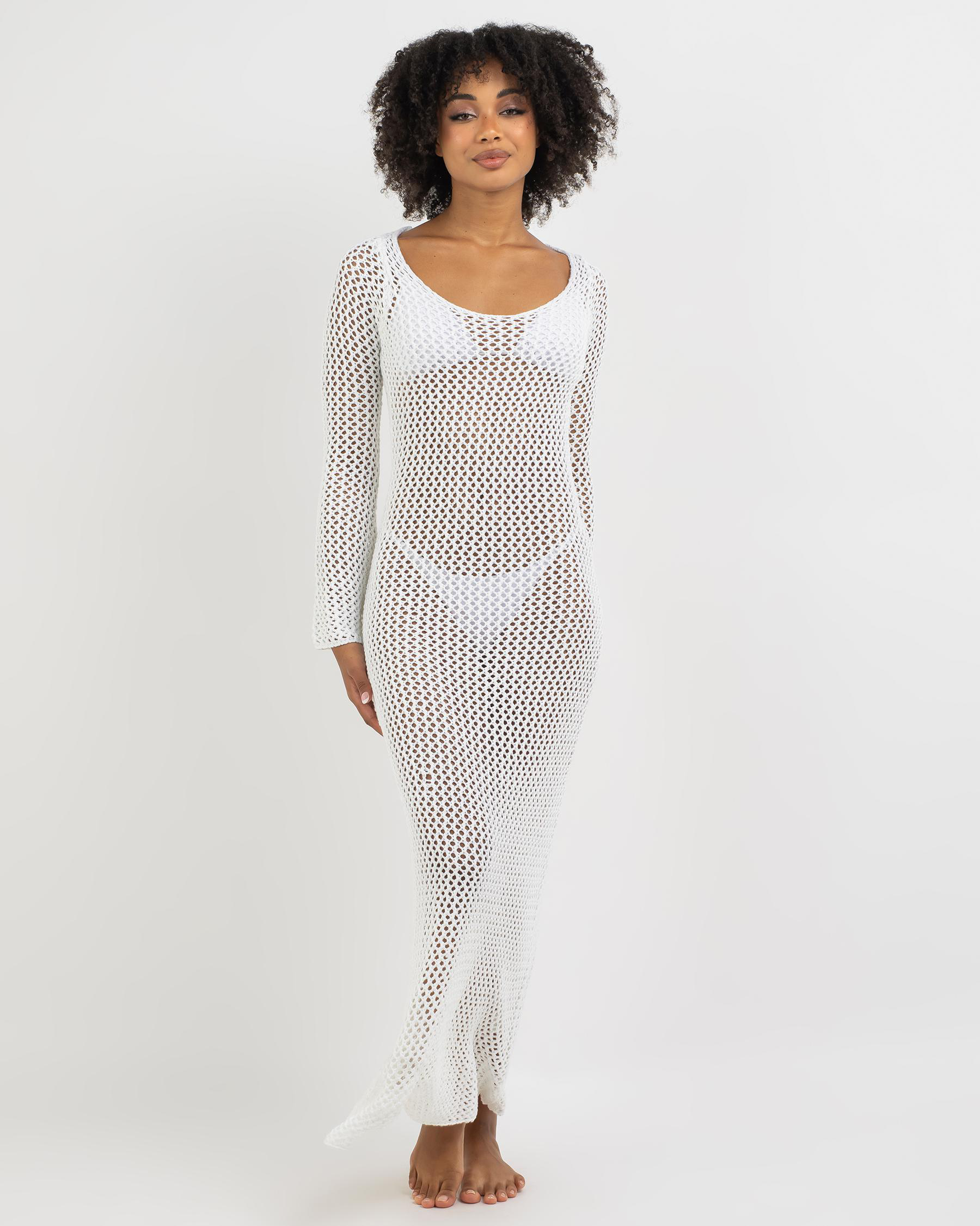 Shop Kaiami Spellbound Crochet Cover Up In White - Fast Shipping & Easy Returns - City Beach ...
