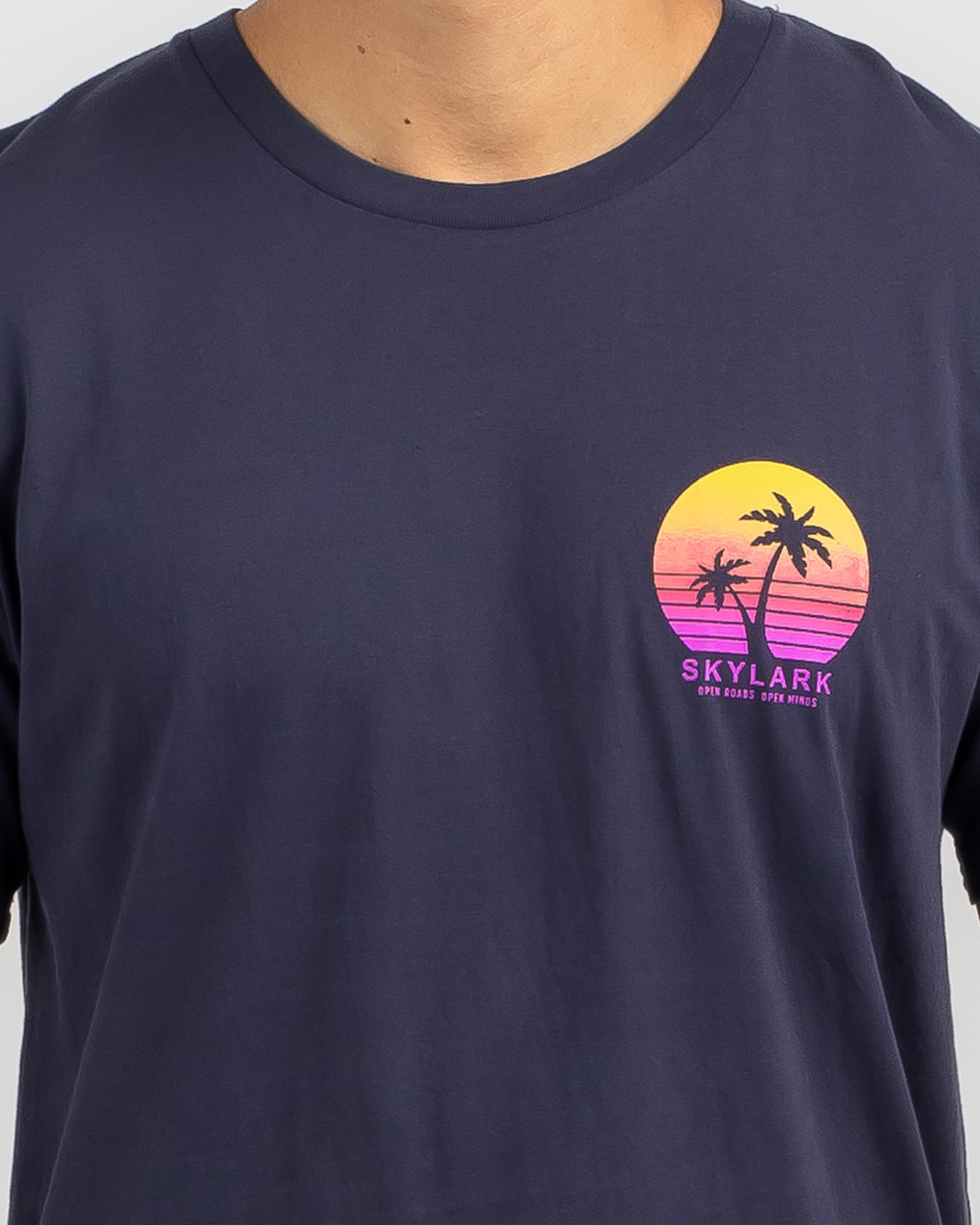 Shop Skylark Sunset T-Shirt In Overdye Slate Blue - Fast Shipping ...