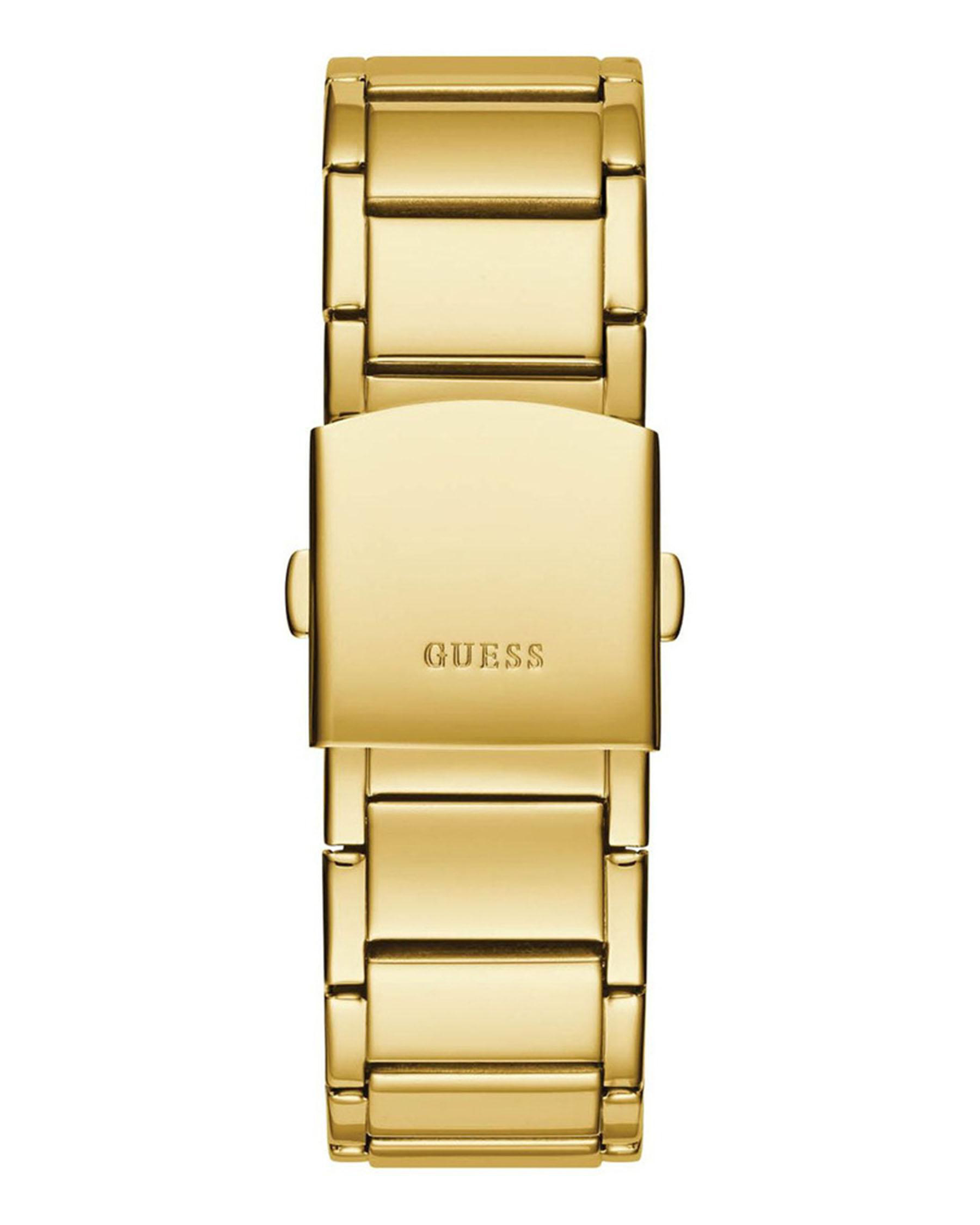Shop GUESS Zeus Watch In Gold/crystal - Fast Shipping & Easy Returns ...