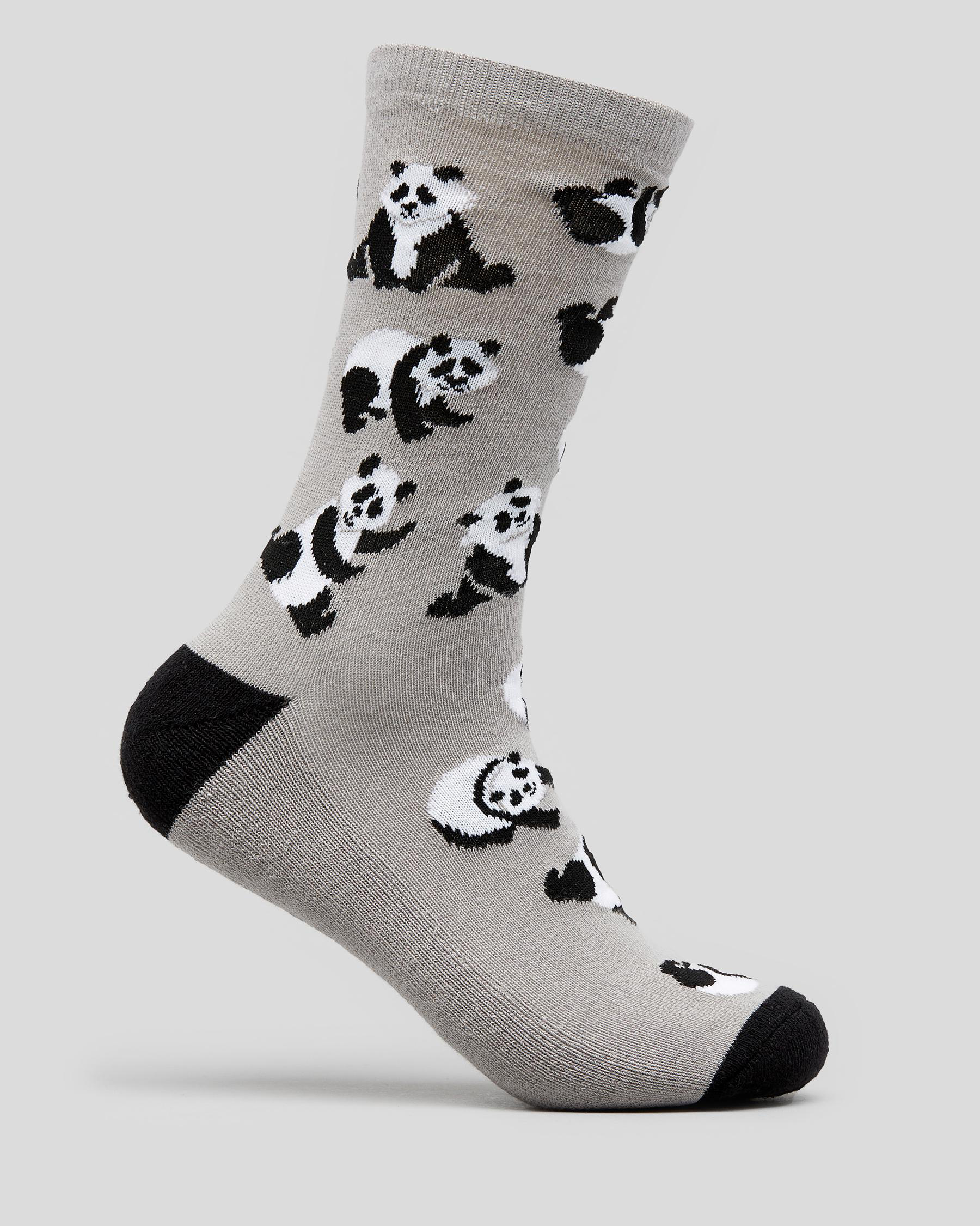 Shop Lucid Panda Socks In Grey - Fast Shipping & Easy Returns - City ...