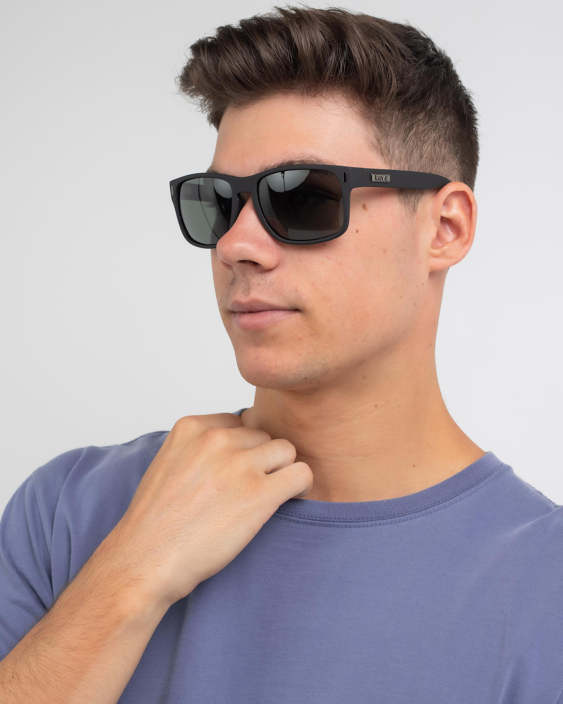 Liive The Lewy Polarized Sunglasses In Matte Black - FREE* Shipping ...