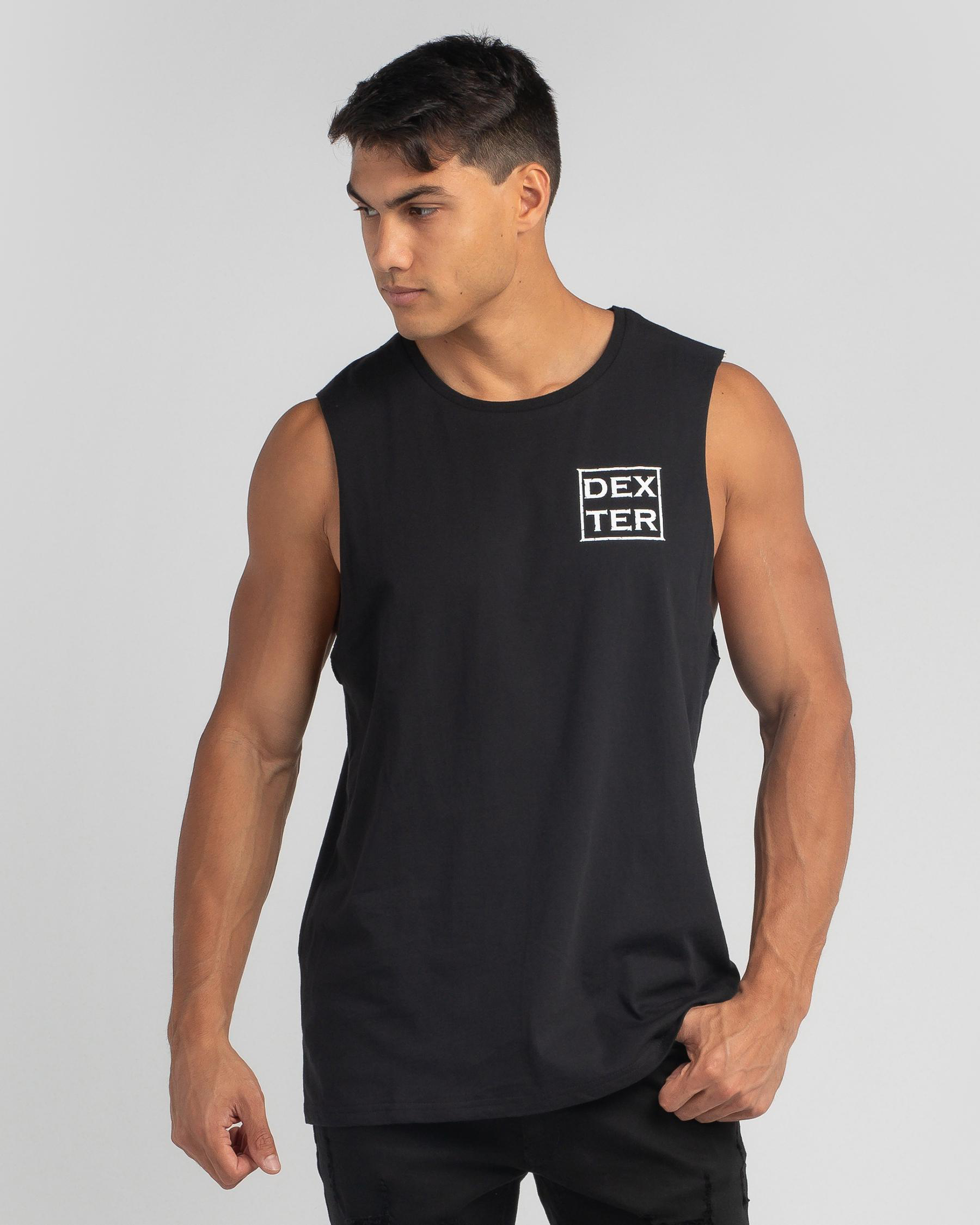 Shop Dexter Pierce Muscle Tank In Black - Fast Shipping & Easy Returns ...